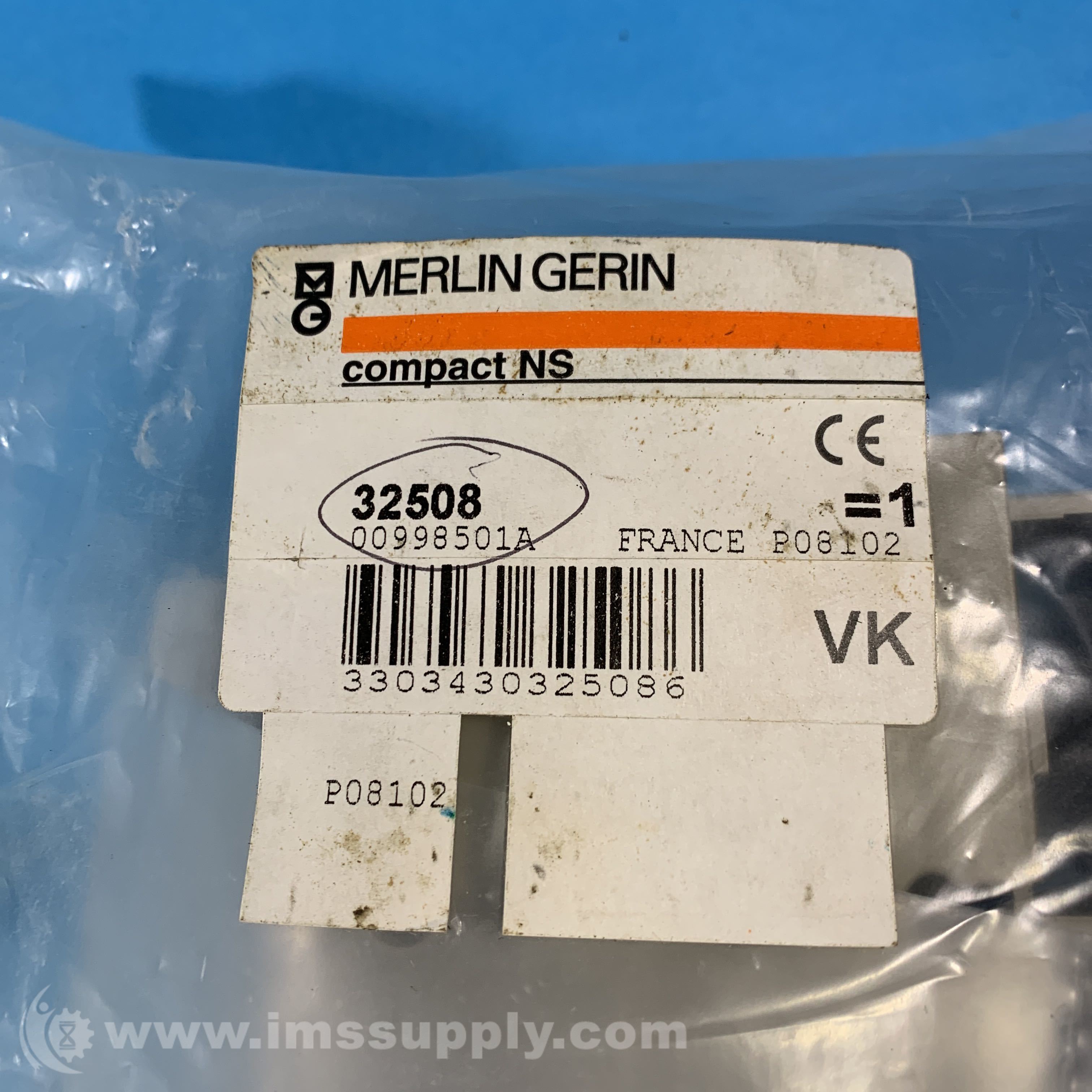 Merlin Gerin 32508 Lug Terminal Kit, 3-pole Kit, 400a, 1 Barrel - IMS ...