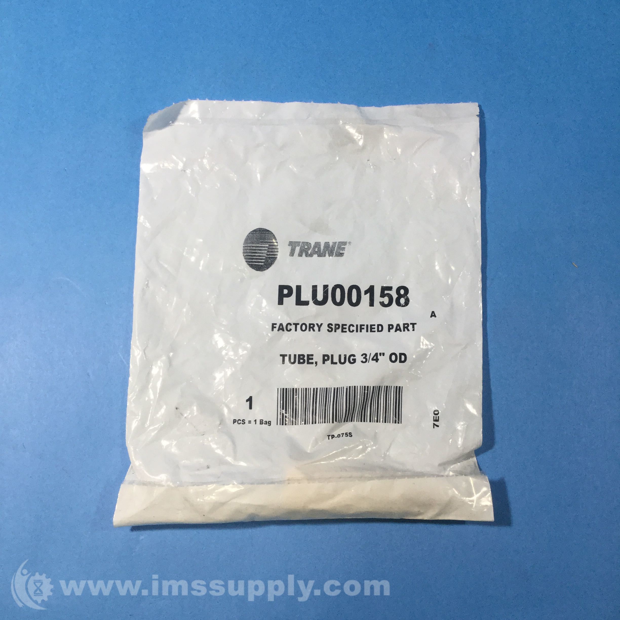 Trane PLU00158 Brass Heat And Chiller Tube Plug 3/4 OD - IMS Supply