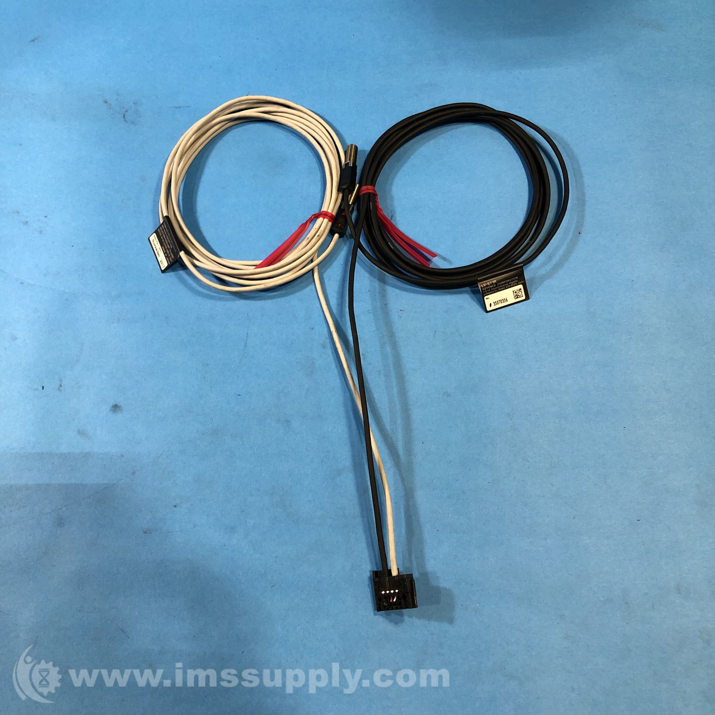 Keyence LV-S71 Digital Fiber Sensor Optic Amplifier Cable - IMS Supply