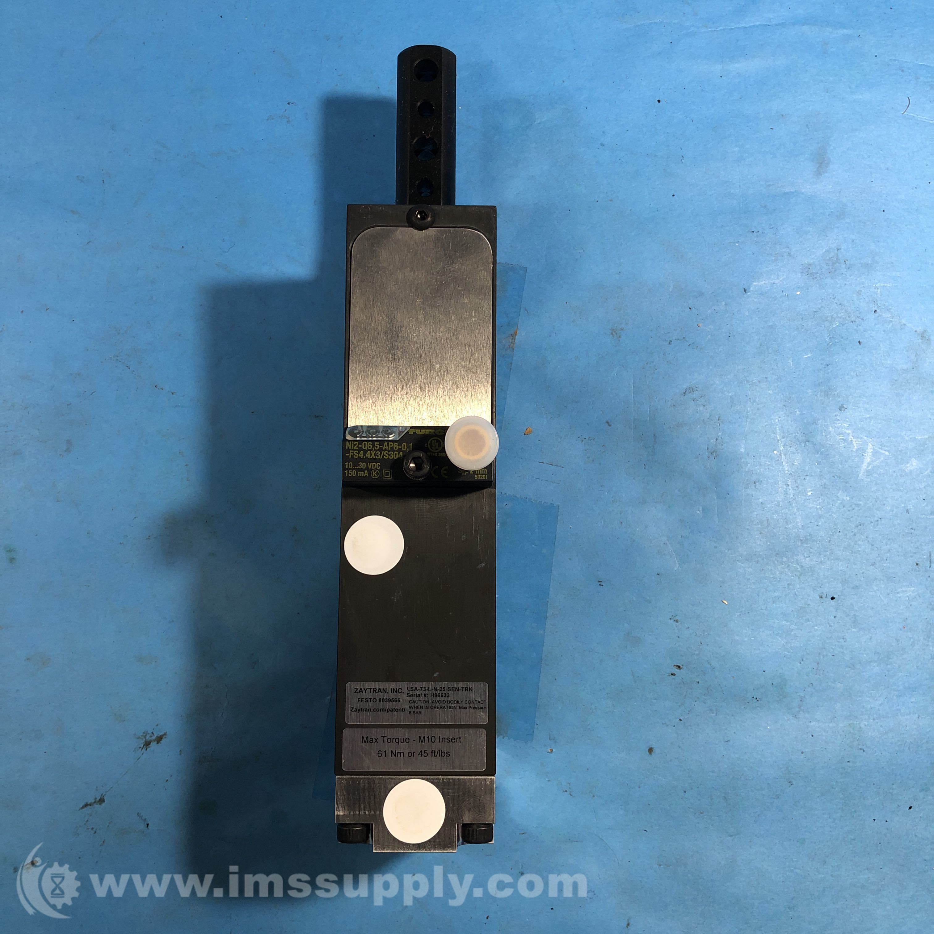 Zaytran LSA-73-L-N-25-SEN-TRK Inline Retractable Gripper - IMS Supply