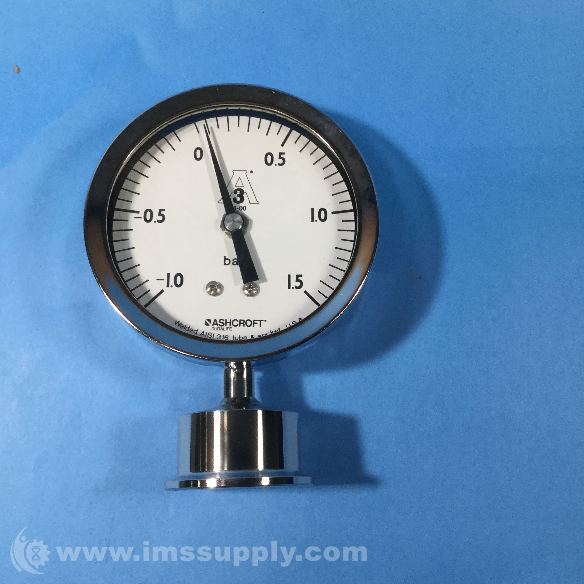 Ashcroft 35 1032S 15L Type 1032 Sanitary Gauge - IMS Supply