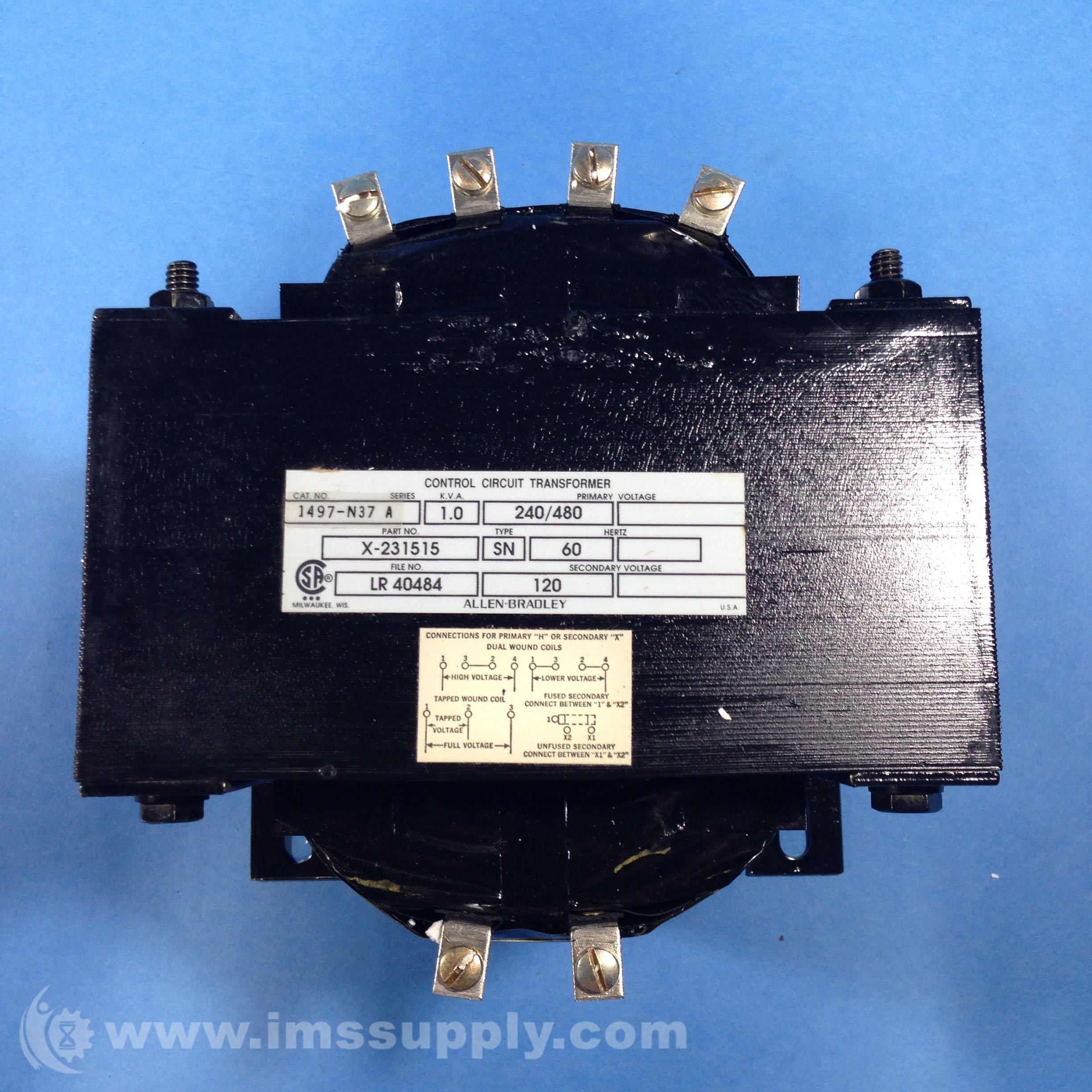 Allen Bradley 1497-N37 Control Circuit Transformer X-231515 - IMS Supply