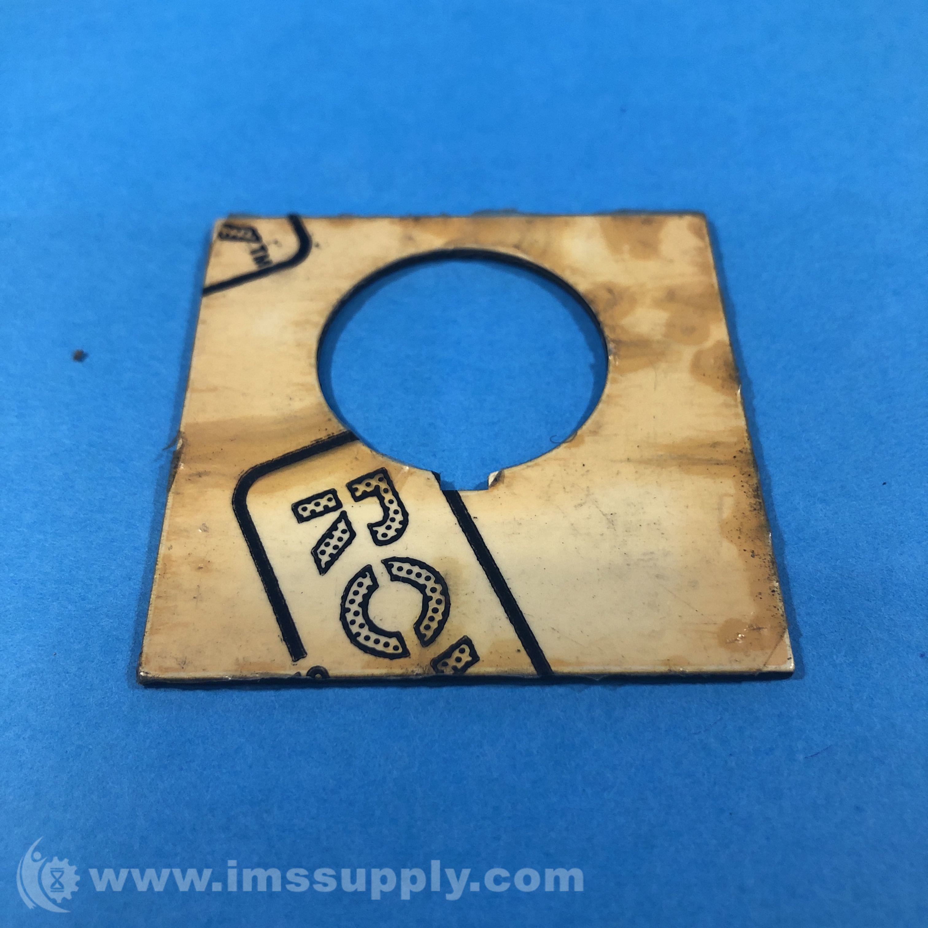 1'' LG Push Button Legend Plate - IMS Supply