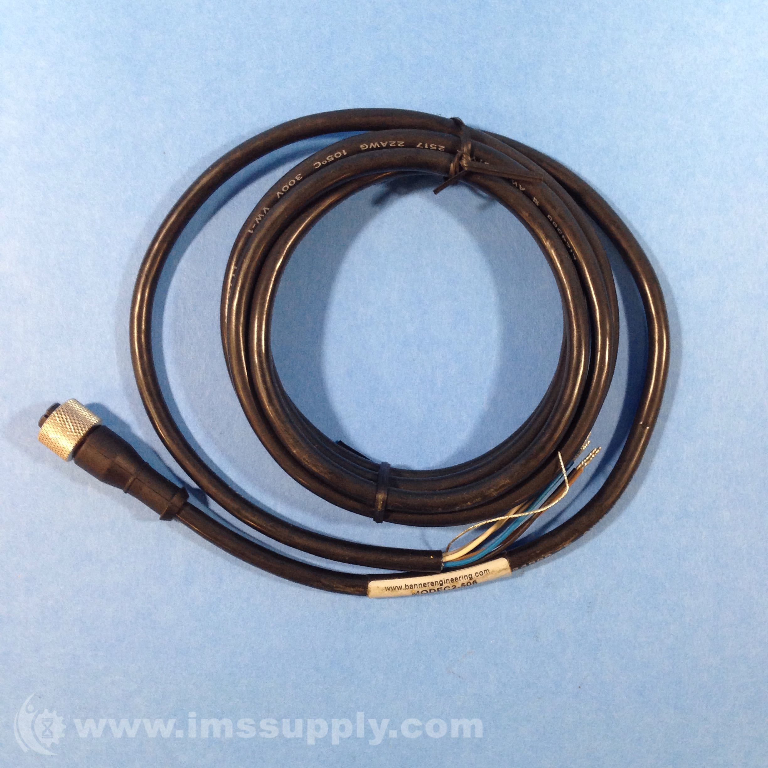 Banner mqdec2-506 Euro-Style Quick Disconnect Cable w/ Shield - IMS Supply