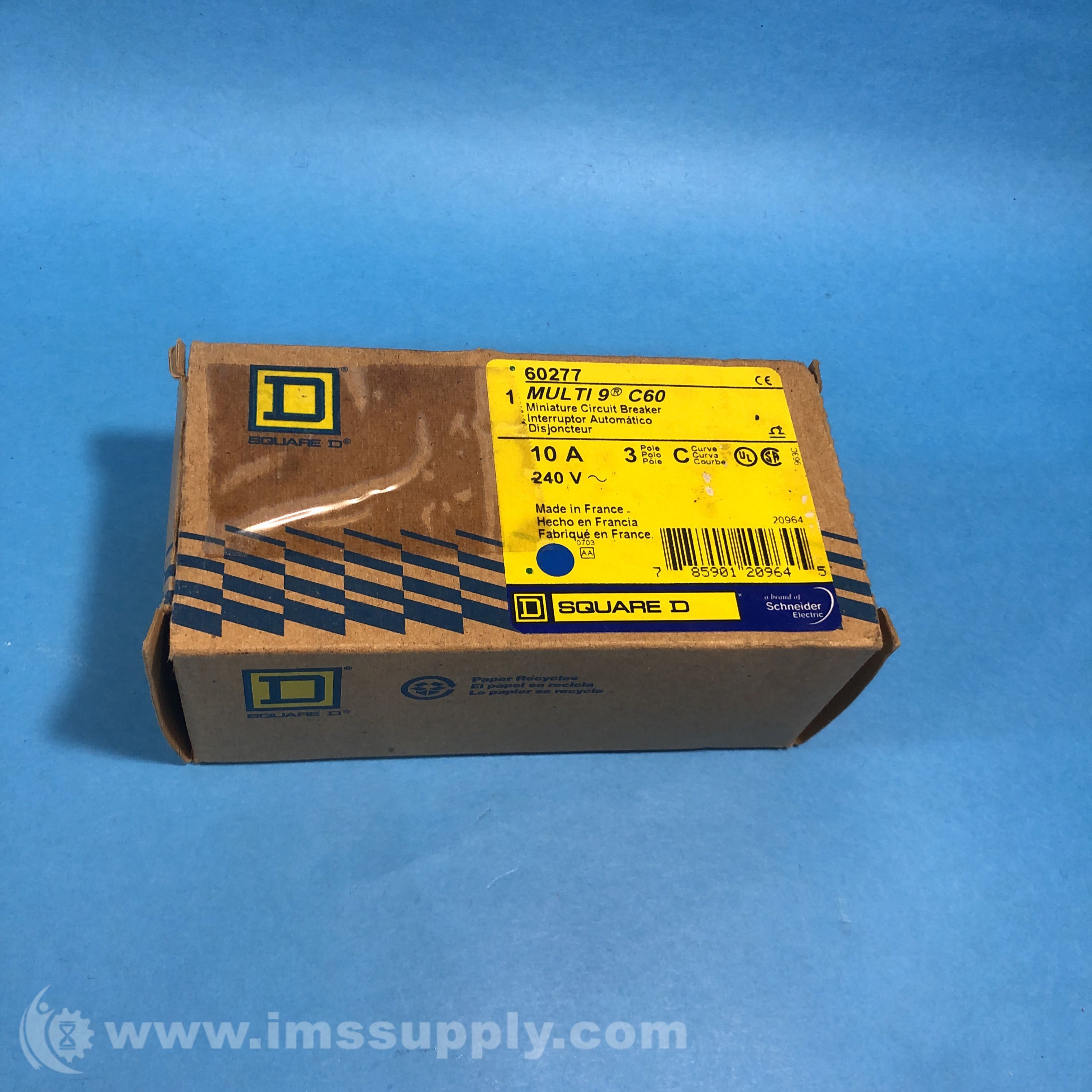 Square D 60277 Multi9 C60 M Miniature Circuit Breaker, 10 Amp - IMS Supply