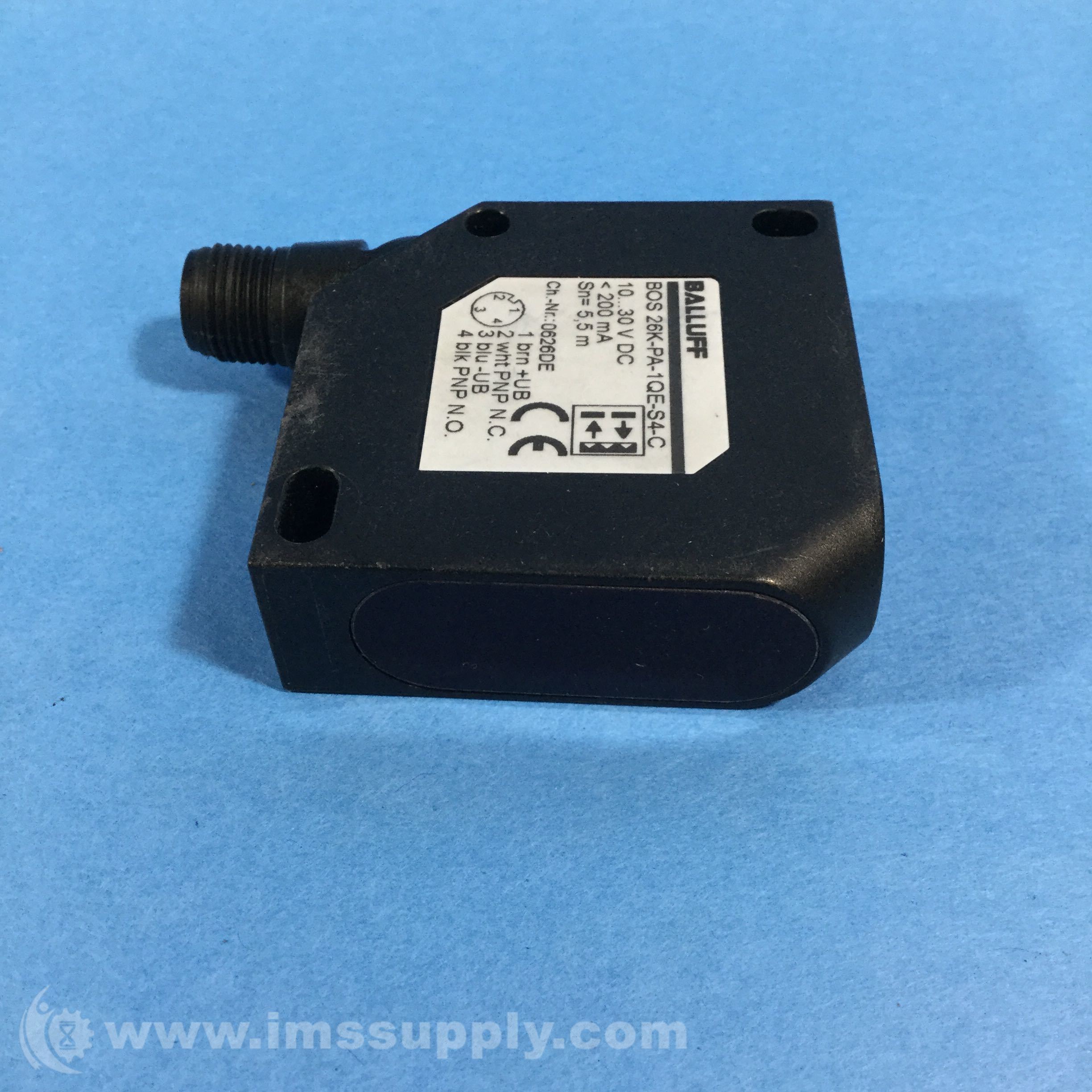 Balluff BOS 26K-PA-1QE-S4-C Retroreflective Sensor, Series 26K - IMS Supply