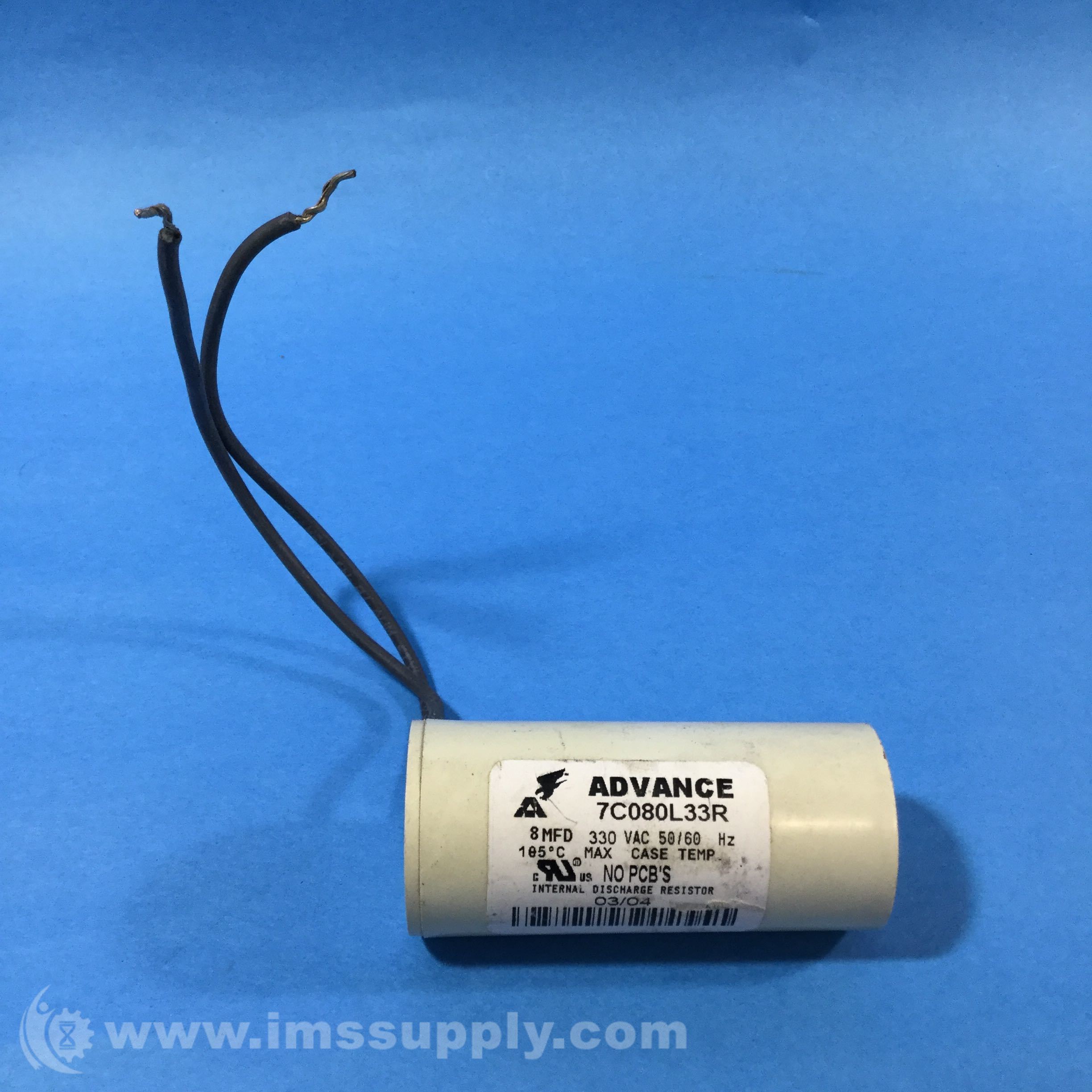 Advance Transformer 7C080L30R Capacitor 8MFD 300VAC - IMS Supply