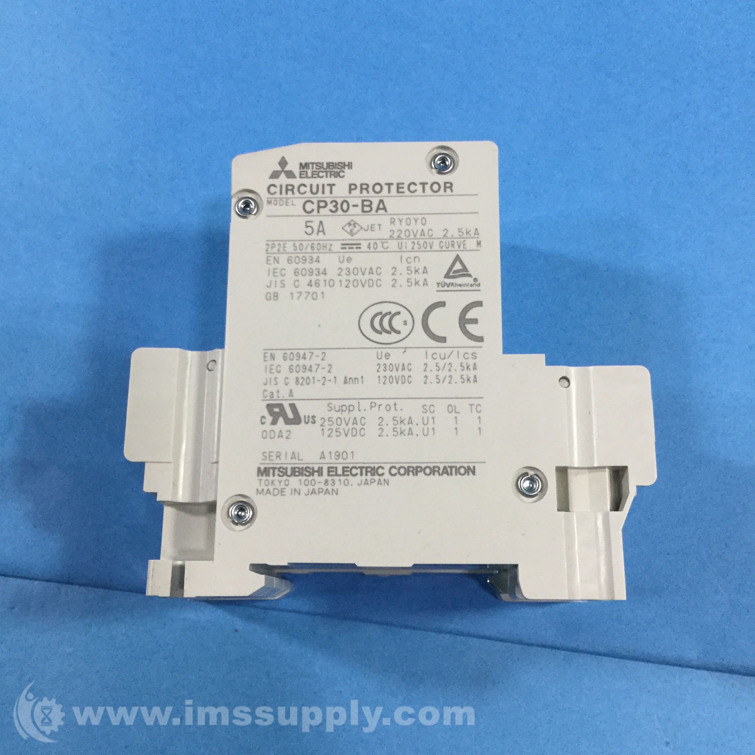 Mitsubishi CP30BA2P1M5A CP30-BA Series Circuit Protector - IMS Supply