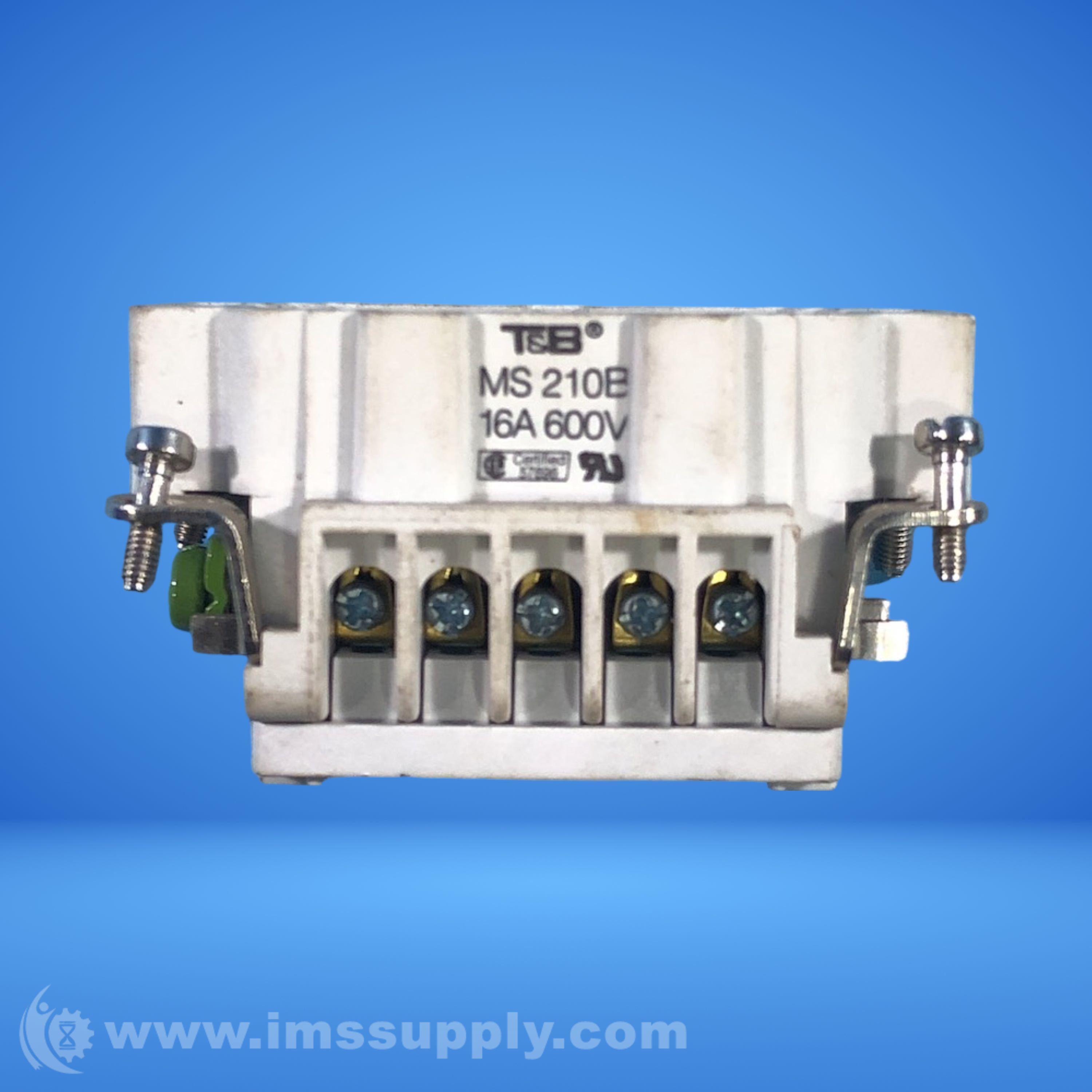 T&B MS 210B 16A 600V Male Screw Terminal Insert - IMS Supply
