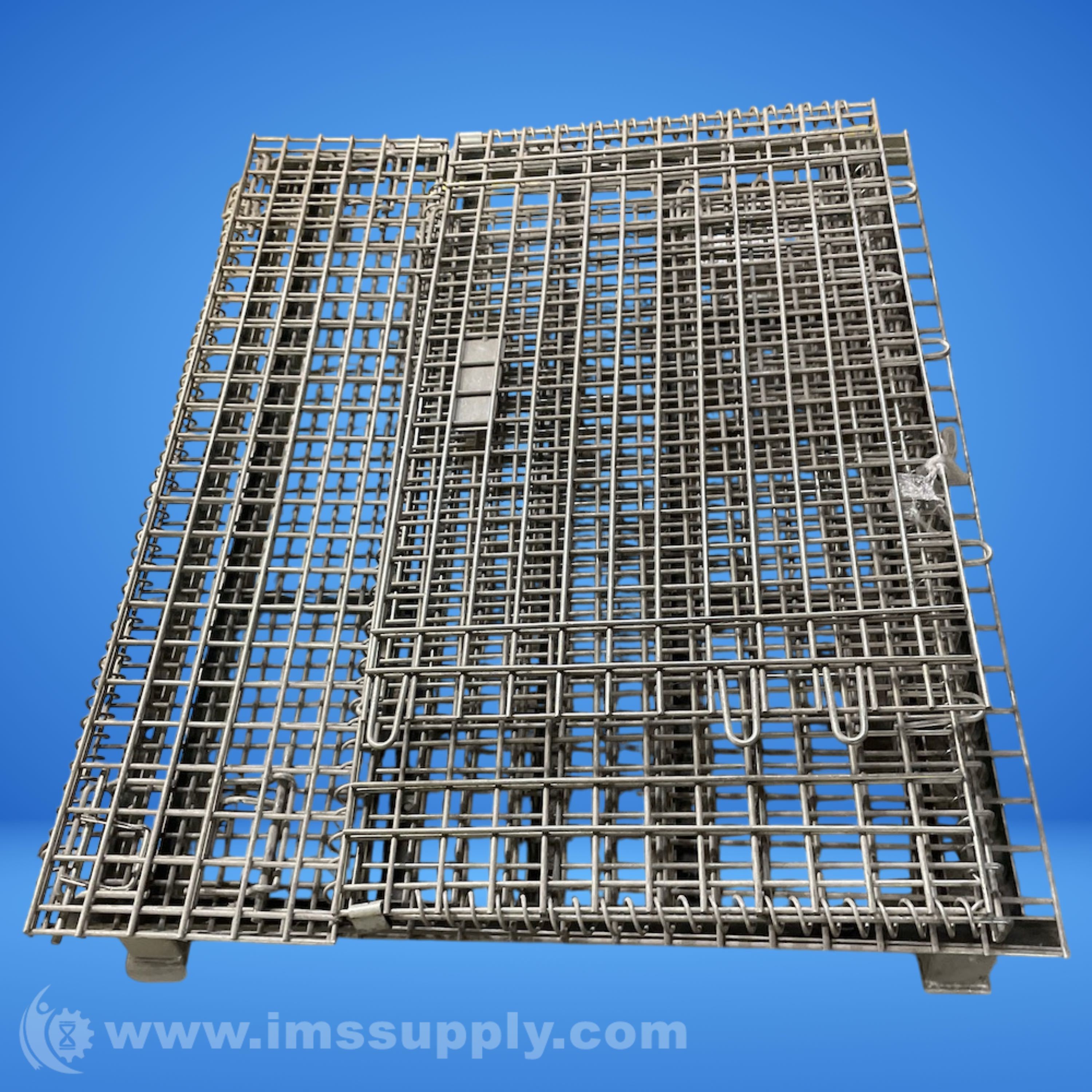 Uline H-2090 Collapsible Wire Container - IMS Supply