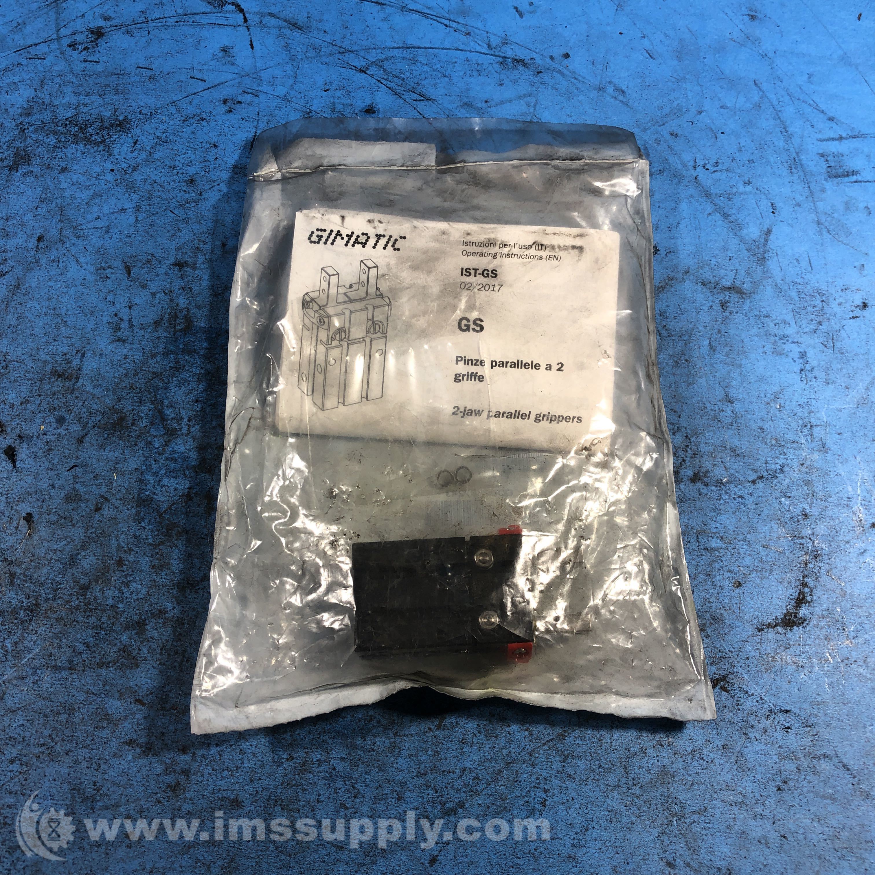 Gimatic GS-16 Parallel Self-centring Pneumatic Gripper - IMS Supply