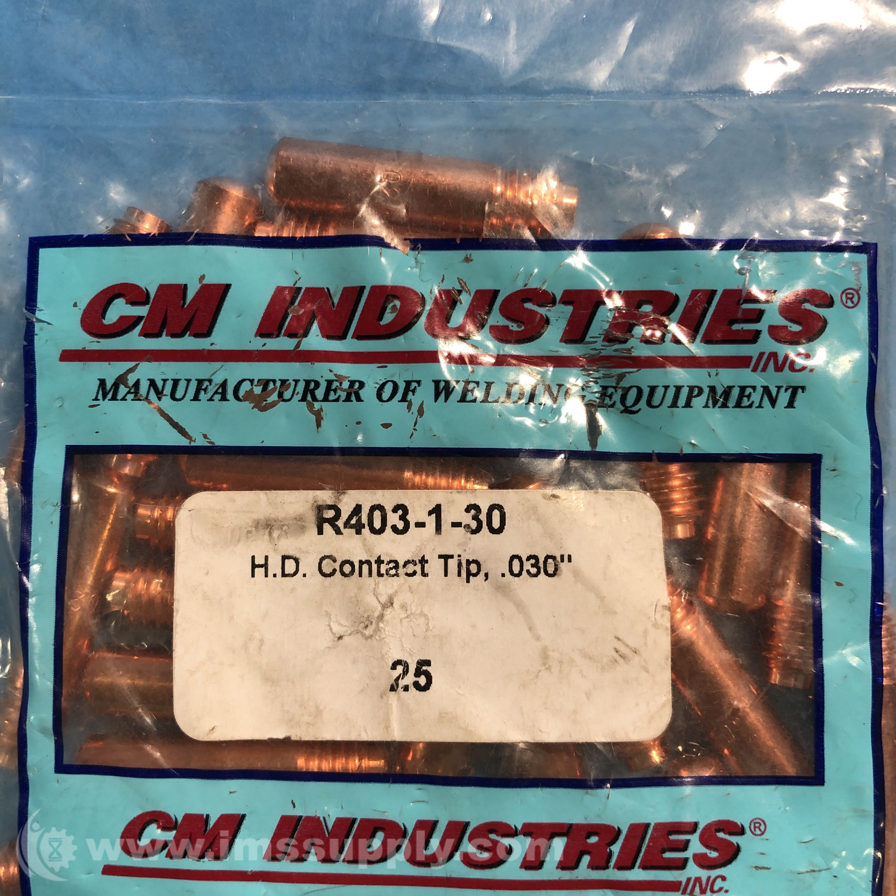 CM INDUSTRIES R403-1-30 Bag of 25 - IMS Supply