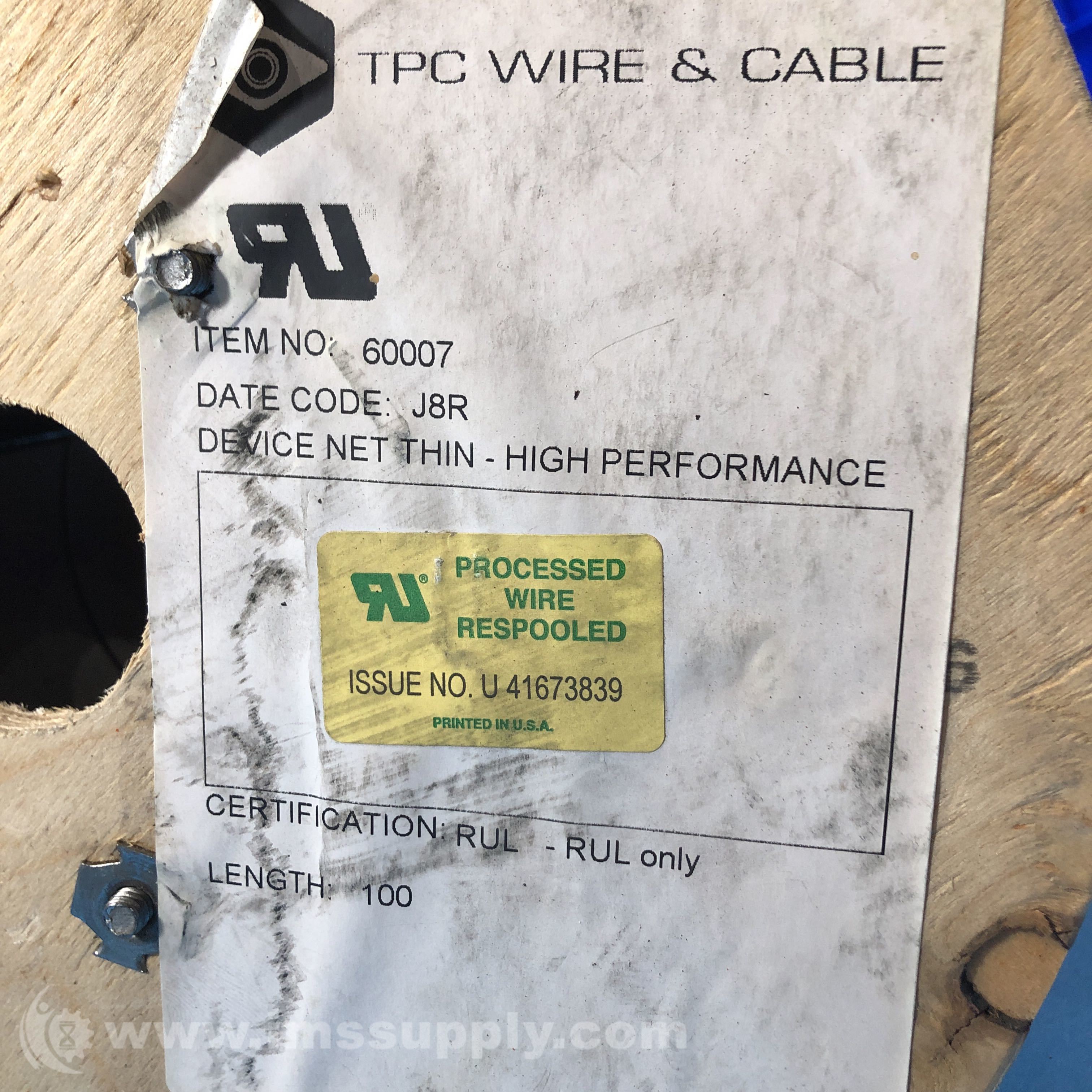 Tpc Wire & Cable 60007 Device Net Thin High Performance Wire 100' - IMS ...