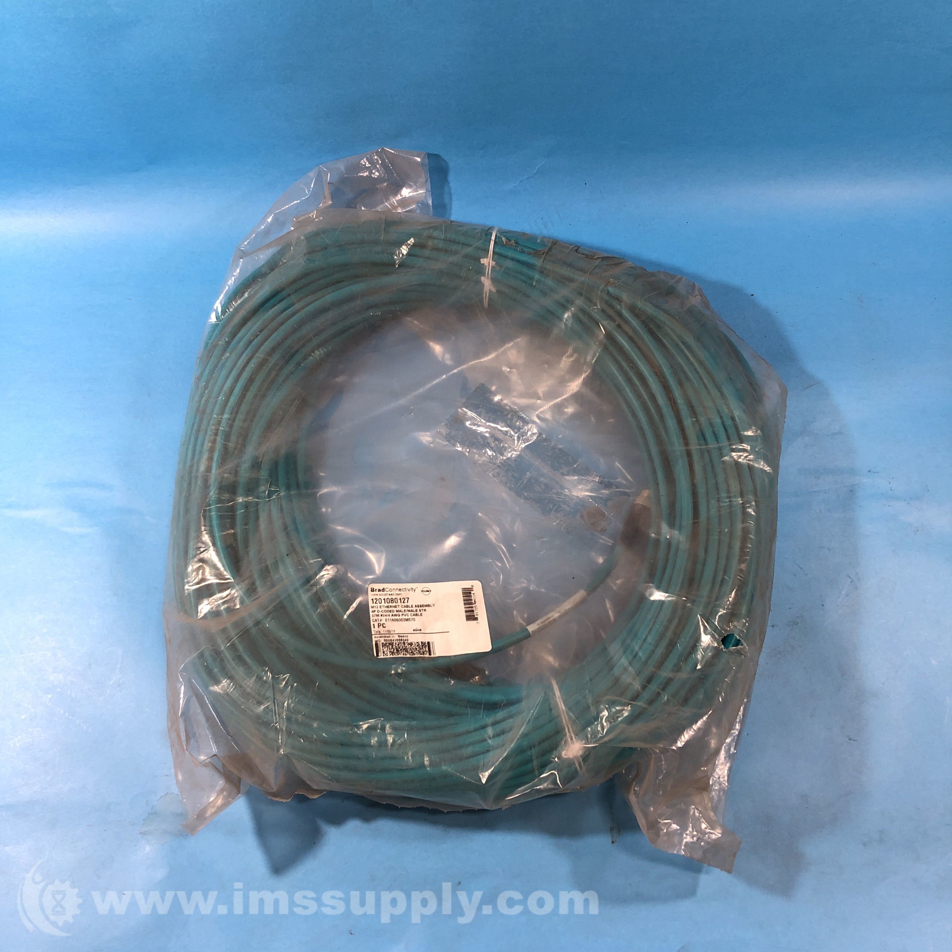 Molex E11A06002M570 M12 Ethernet Cable Assembly - IMS Supply