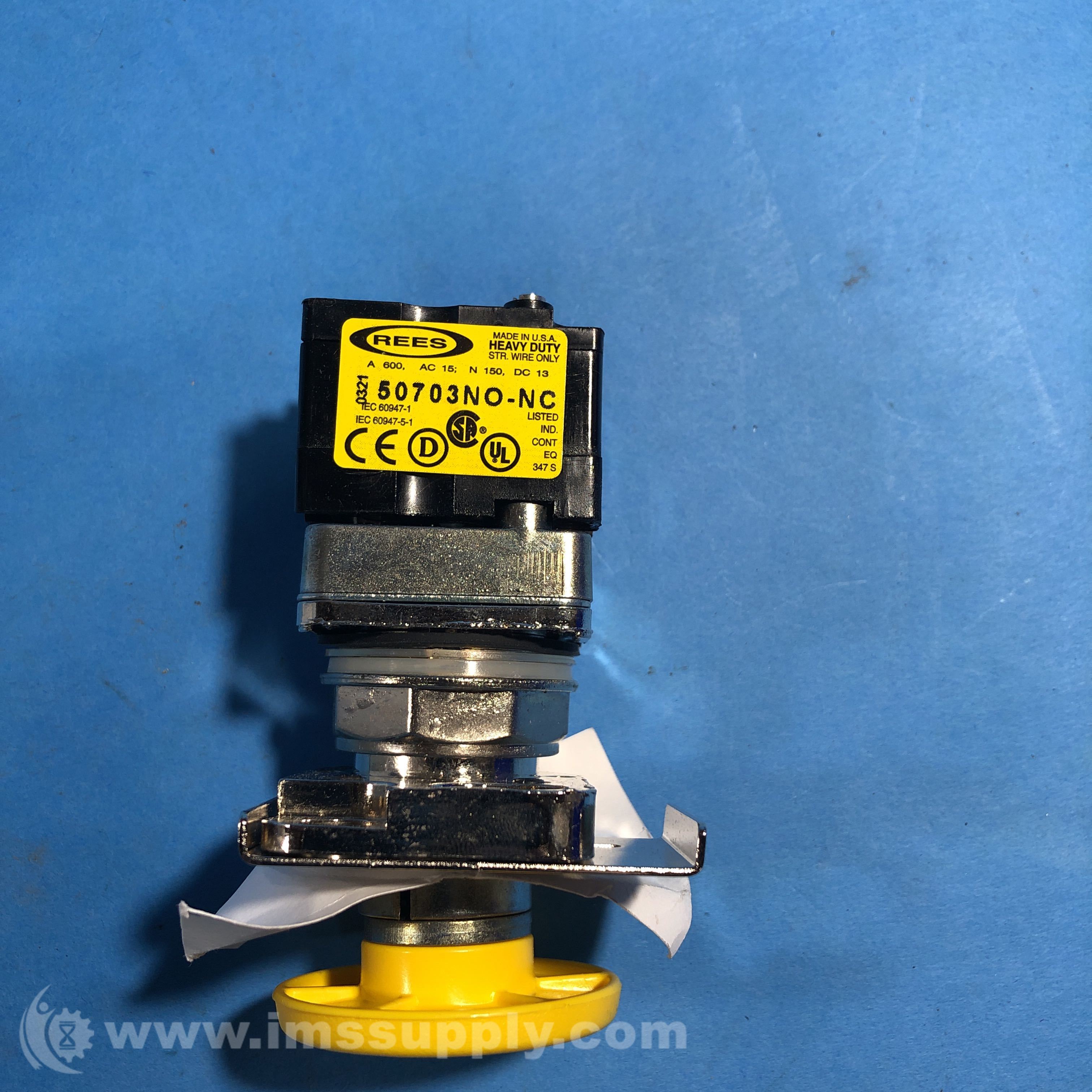 Rees 40102-124 30.5mm Yello Heavy Duty Push Button - IMS Supply