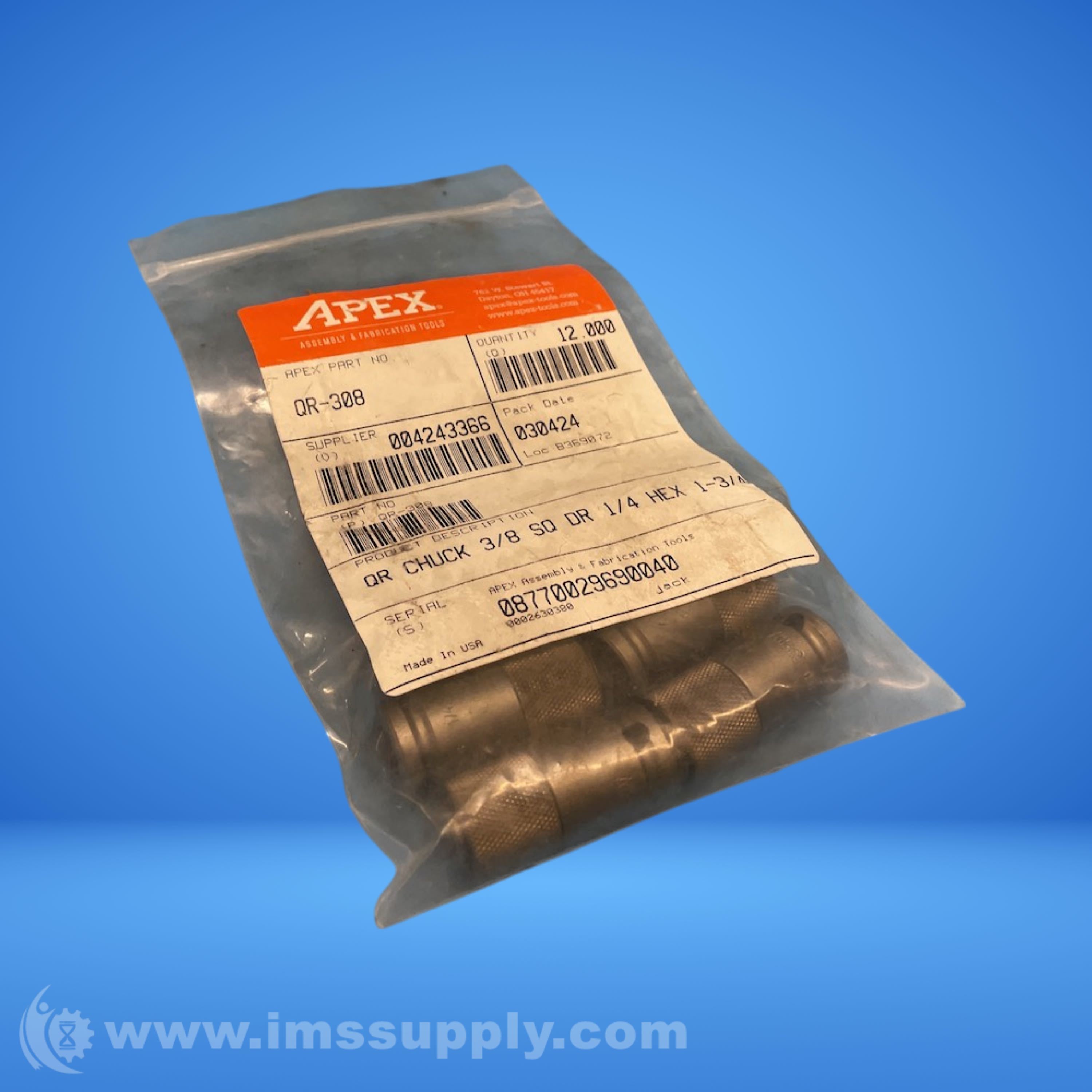 APEX qr-308 Bag of 12 - IMS Supply