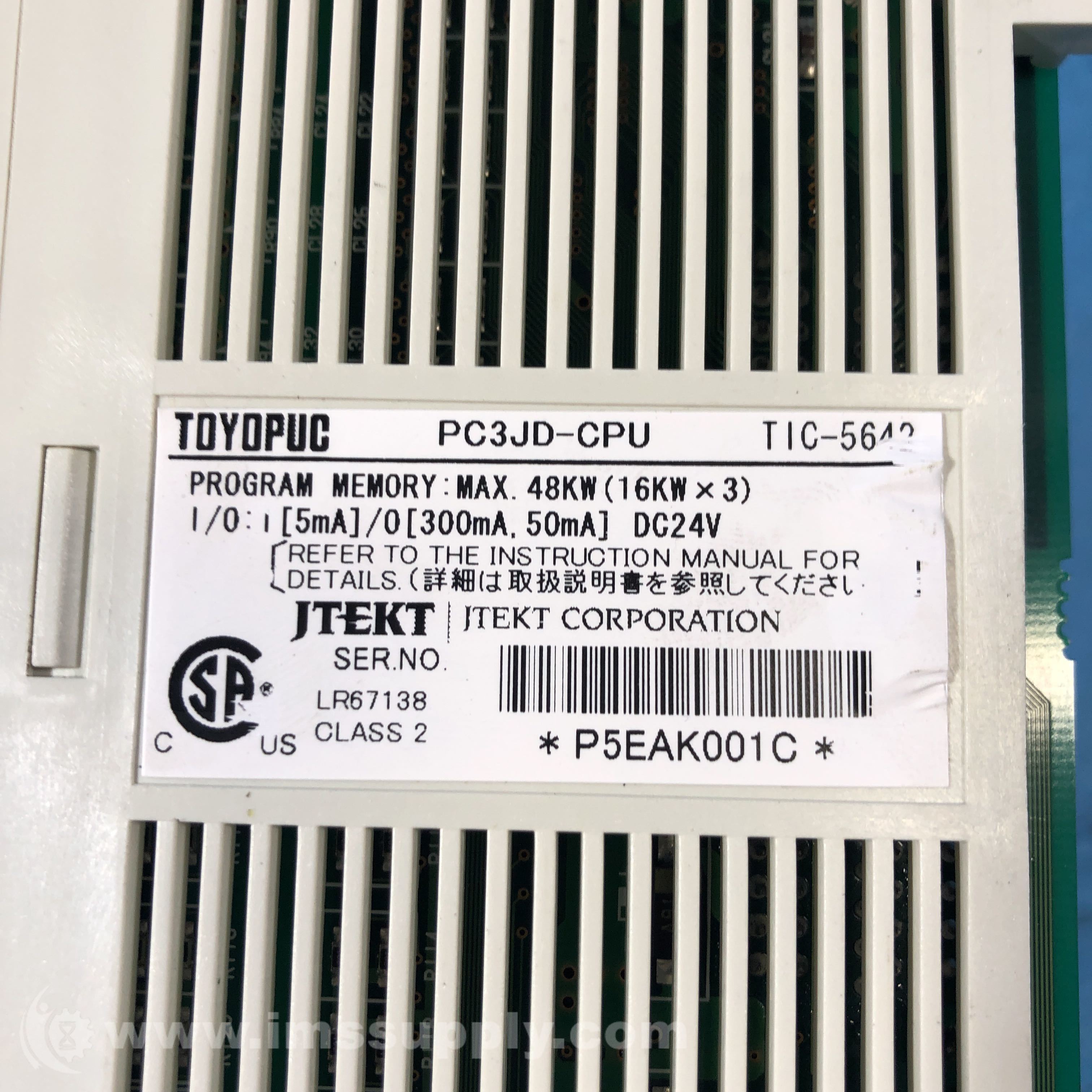 Jtekt PC3JD-CPU Module - IMS Supply