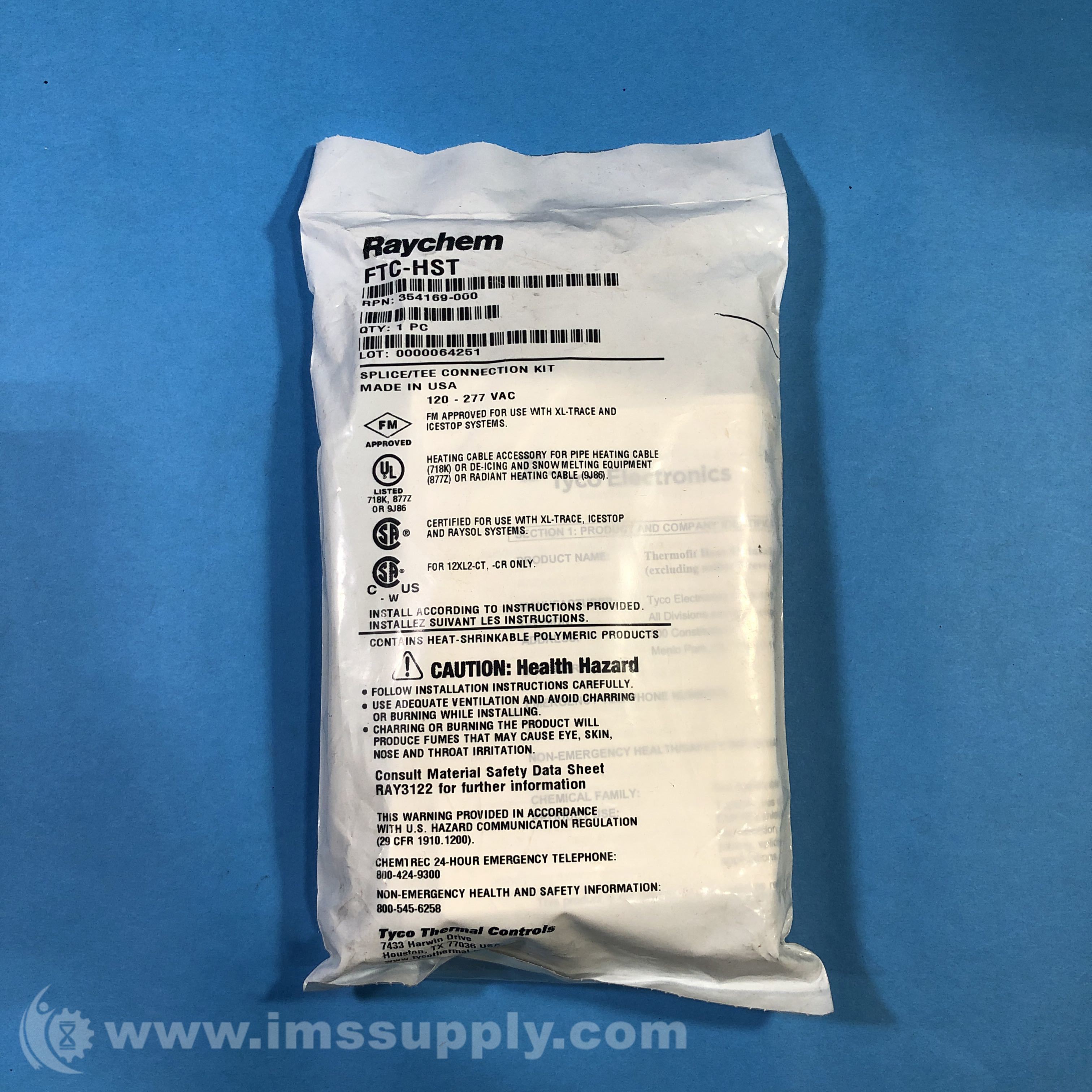 Raychem FTC-HST Heat Shrink Splice or Tee Kit - IMS Supply