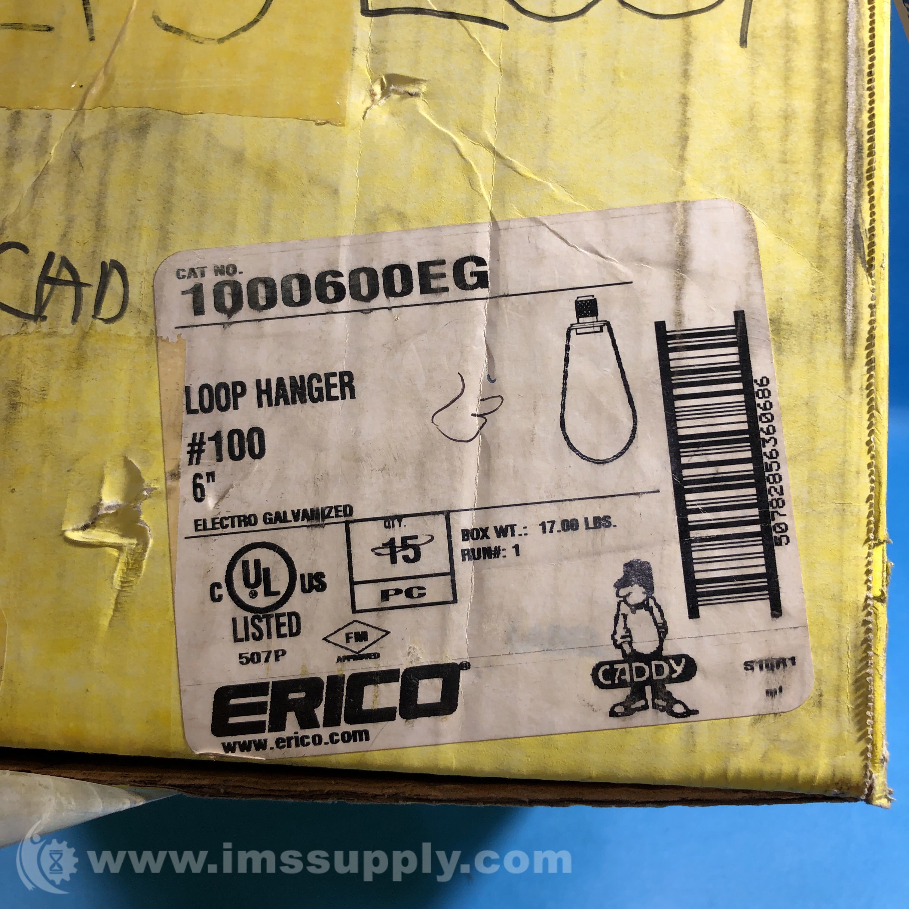 Caddy 1000600EG Box of 15 6 Loop hangers - IMS Supply