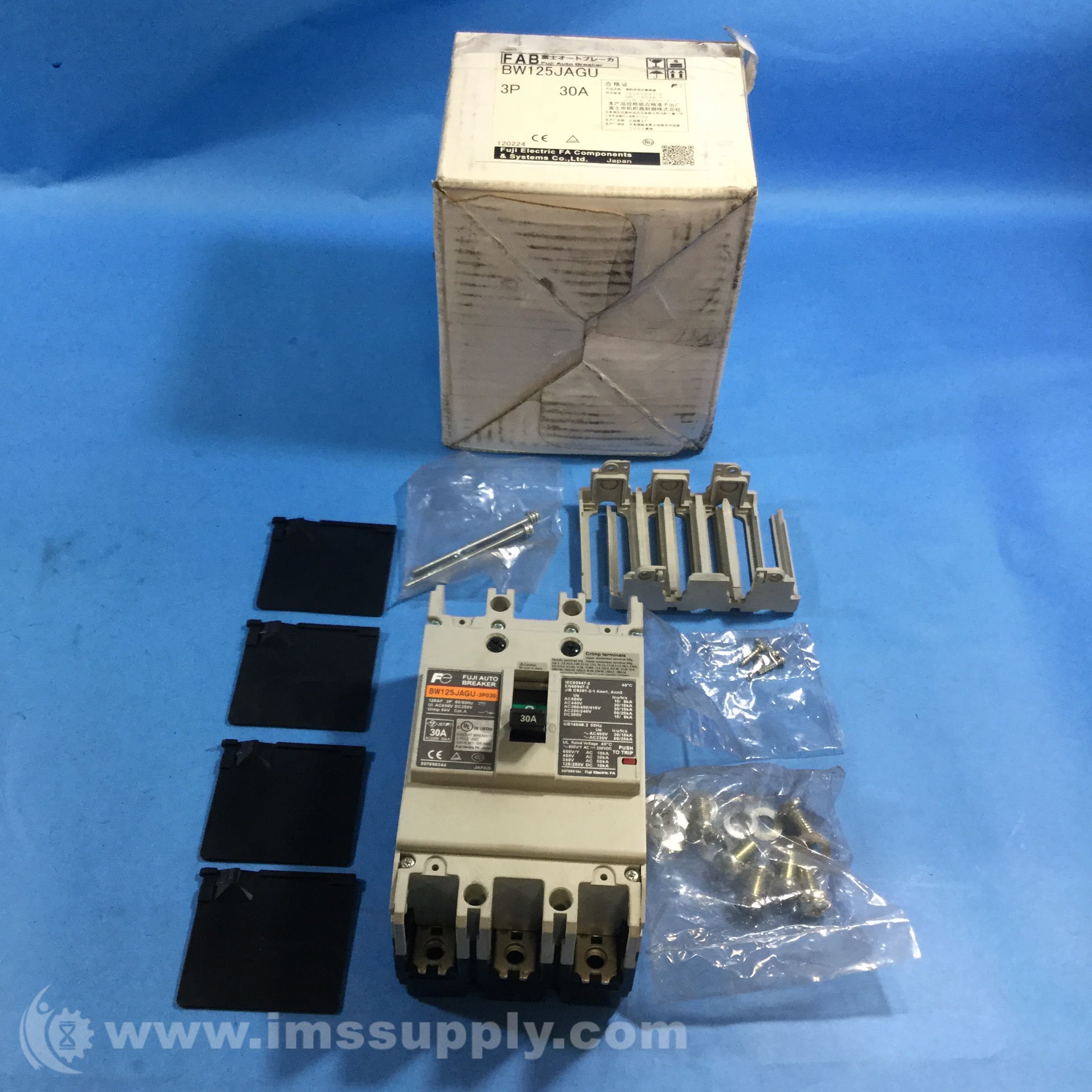Fuji Electric BW125JAGU Circuit Breaker 3P 50/60Hz AC220V 50kA - IMS Supply