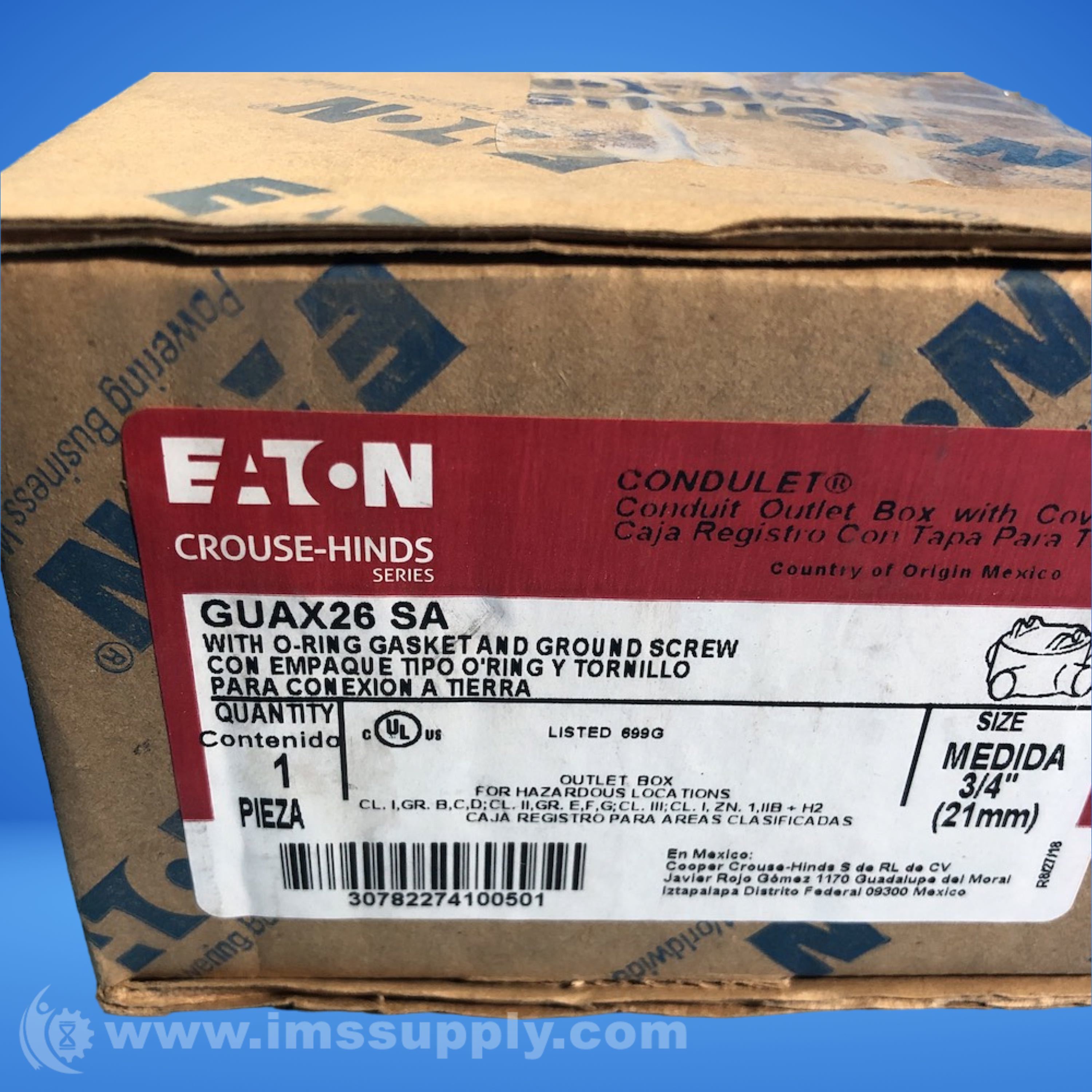 Eaton Corporation GUAX26 SA Conduit Outlet Box - IMS Supply