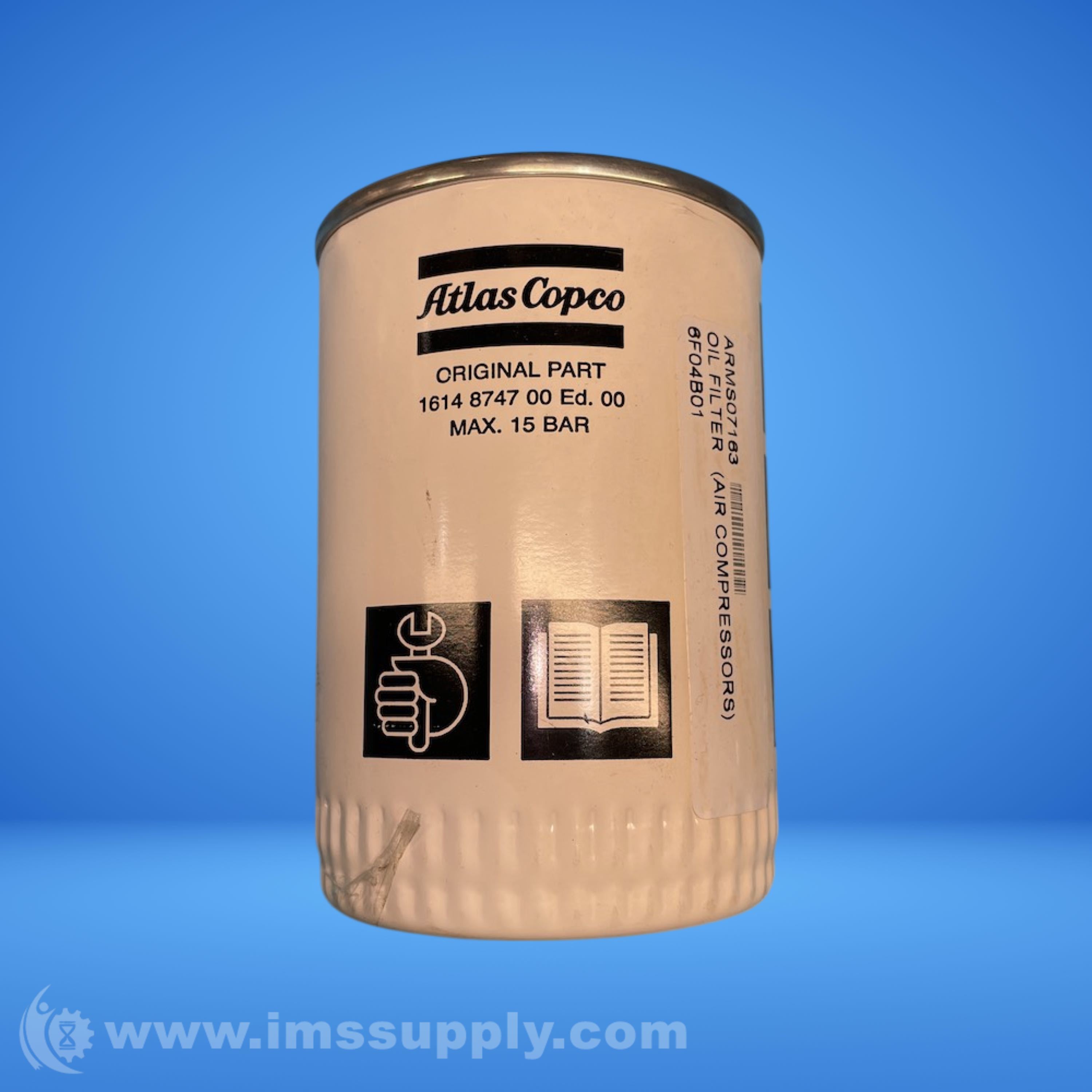 Atlas Copco 1614-8747-00 Oil Filter - IMS Supply