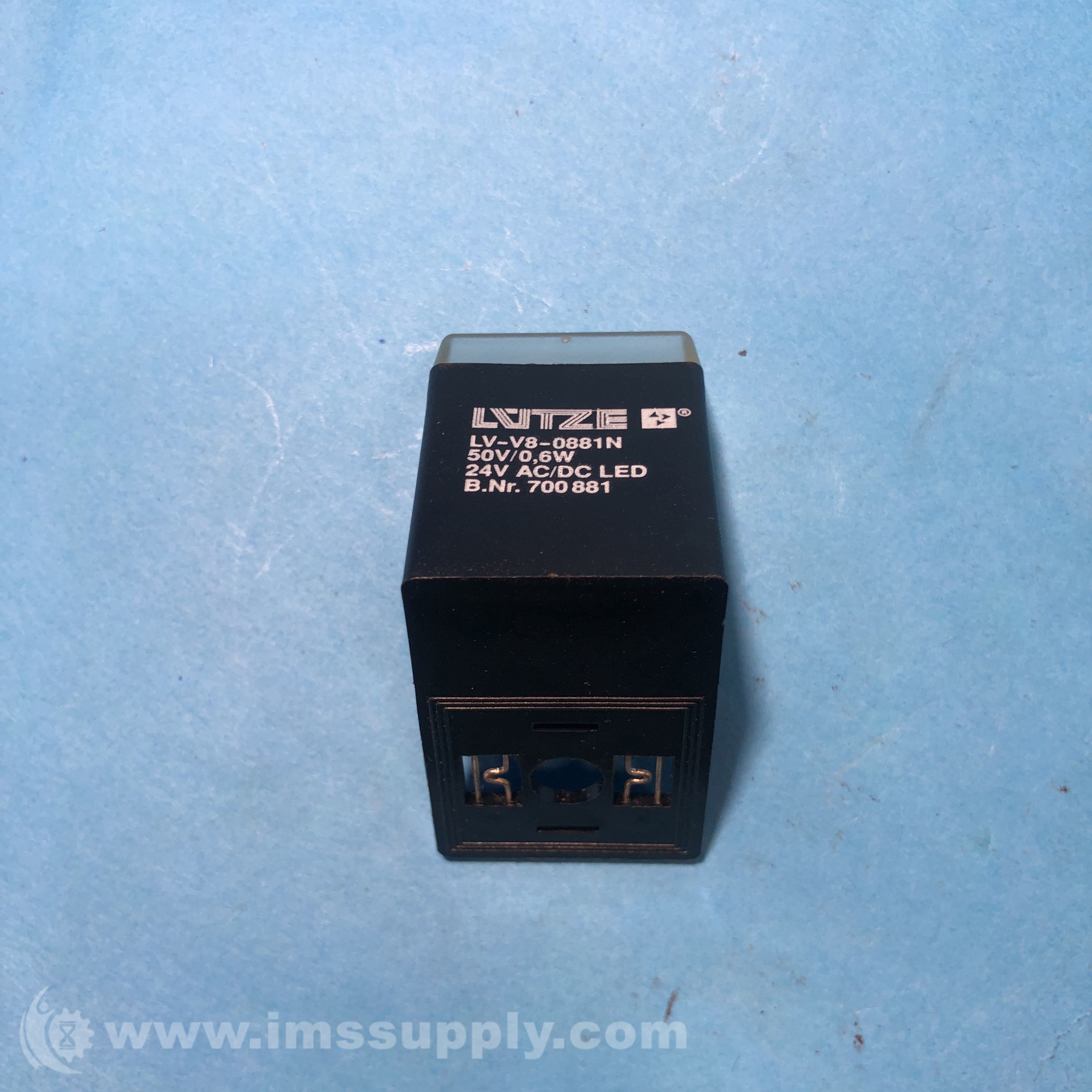 Lutze LV-V8-0881N Plastic Noise Suppressor 24V AC/DC LED - IMS Supply