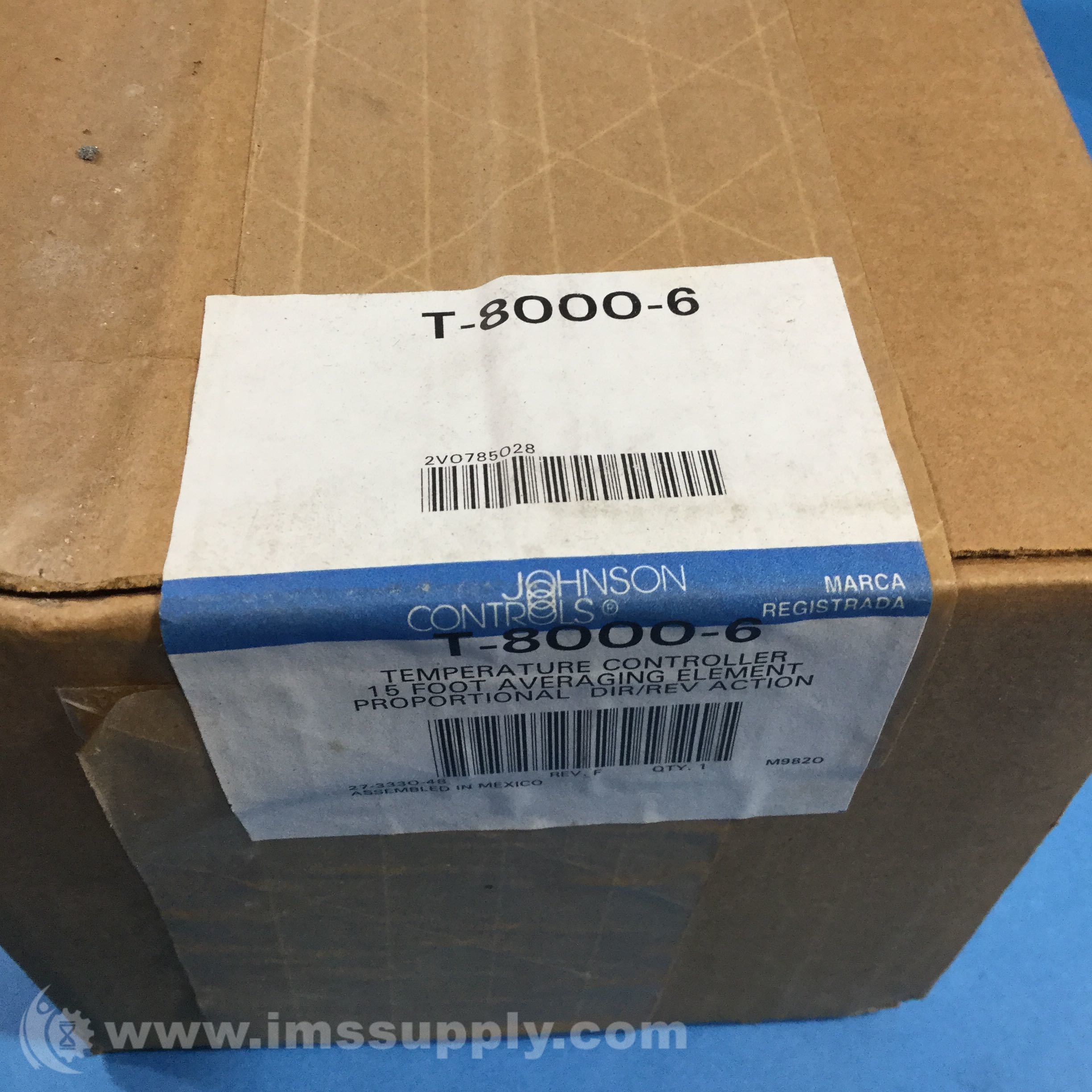 Johnson Controls T-8000-6 Pneumatic Temperature Controller - IMS Supply