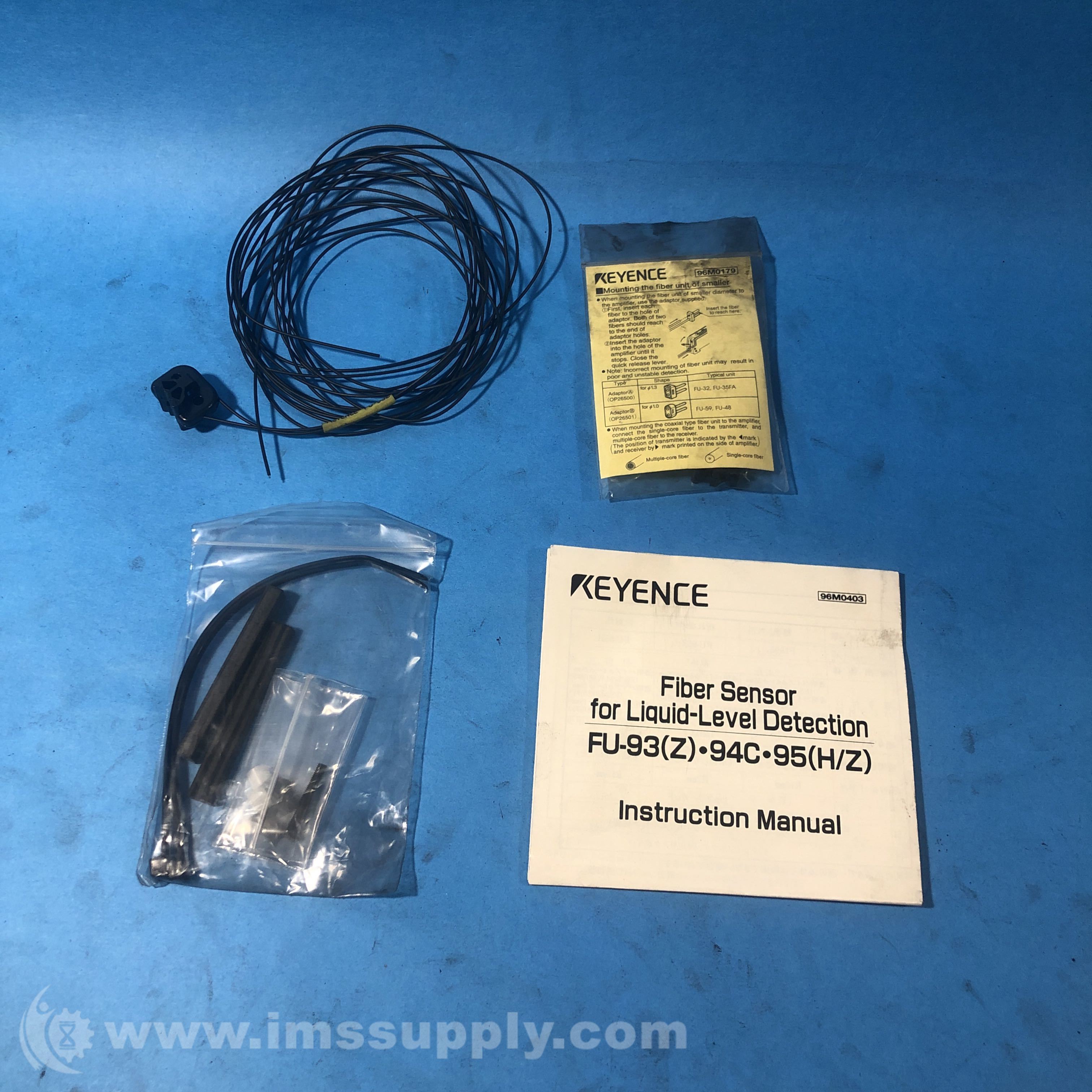 Keyence FU-95Z Liquid-level-detection Fibre Unit - IMS Supply