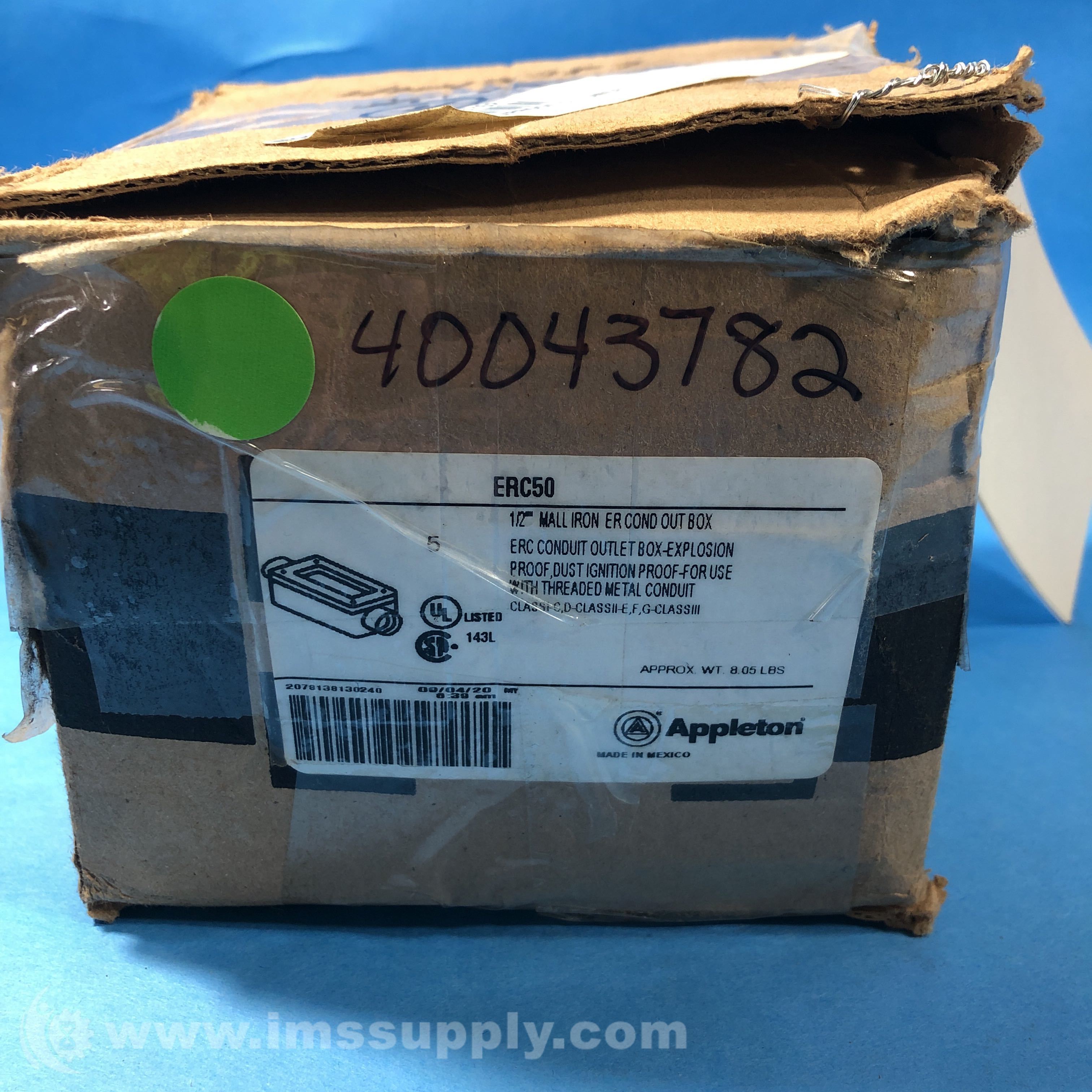 Appleton ECR50 Electrical Boxes Box of 5 - IMS Supply