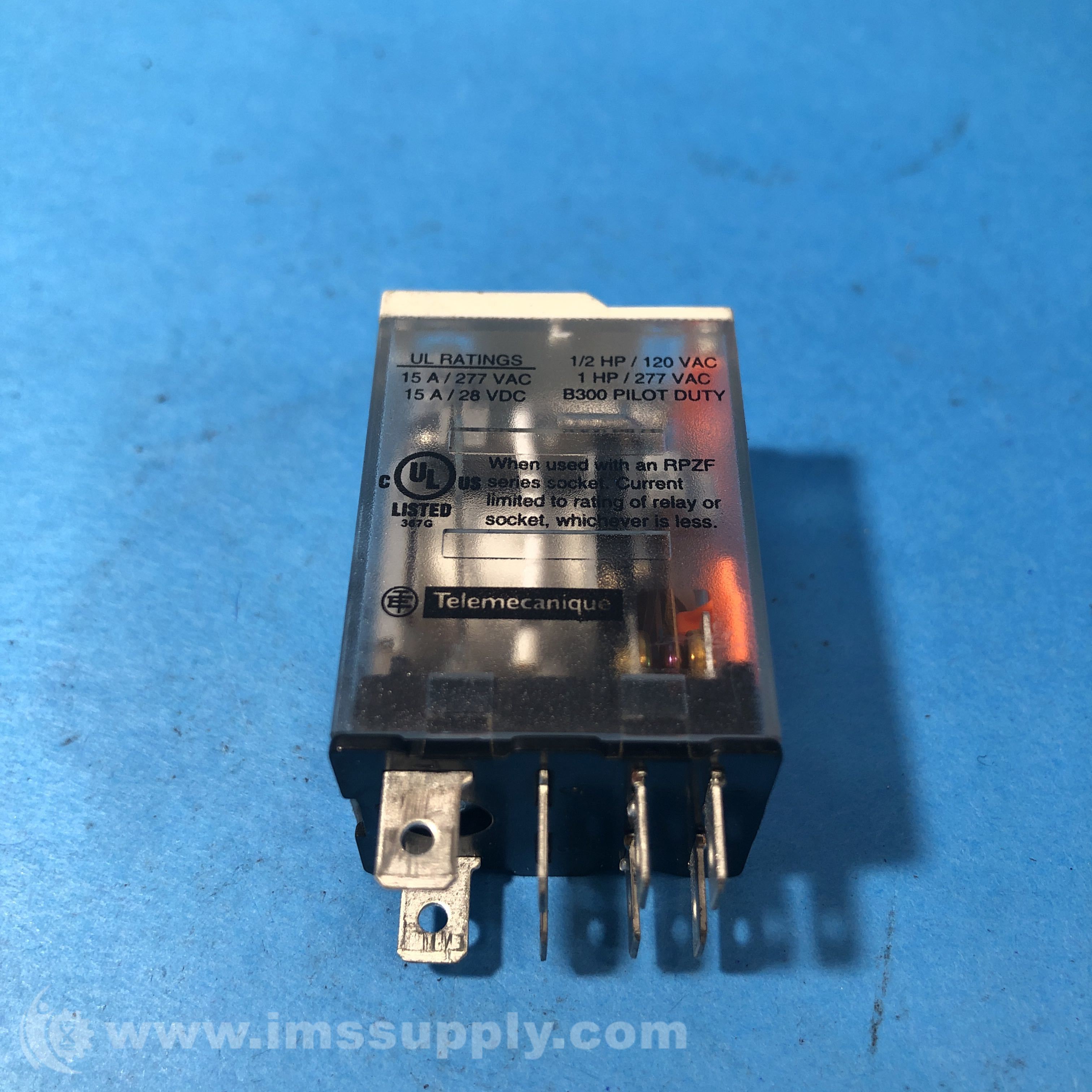 Schneider Electric RPM22BD Power Plug-In Relay, 15 A - IMS Supply