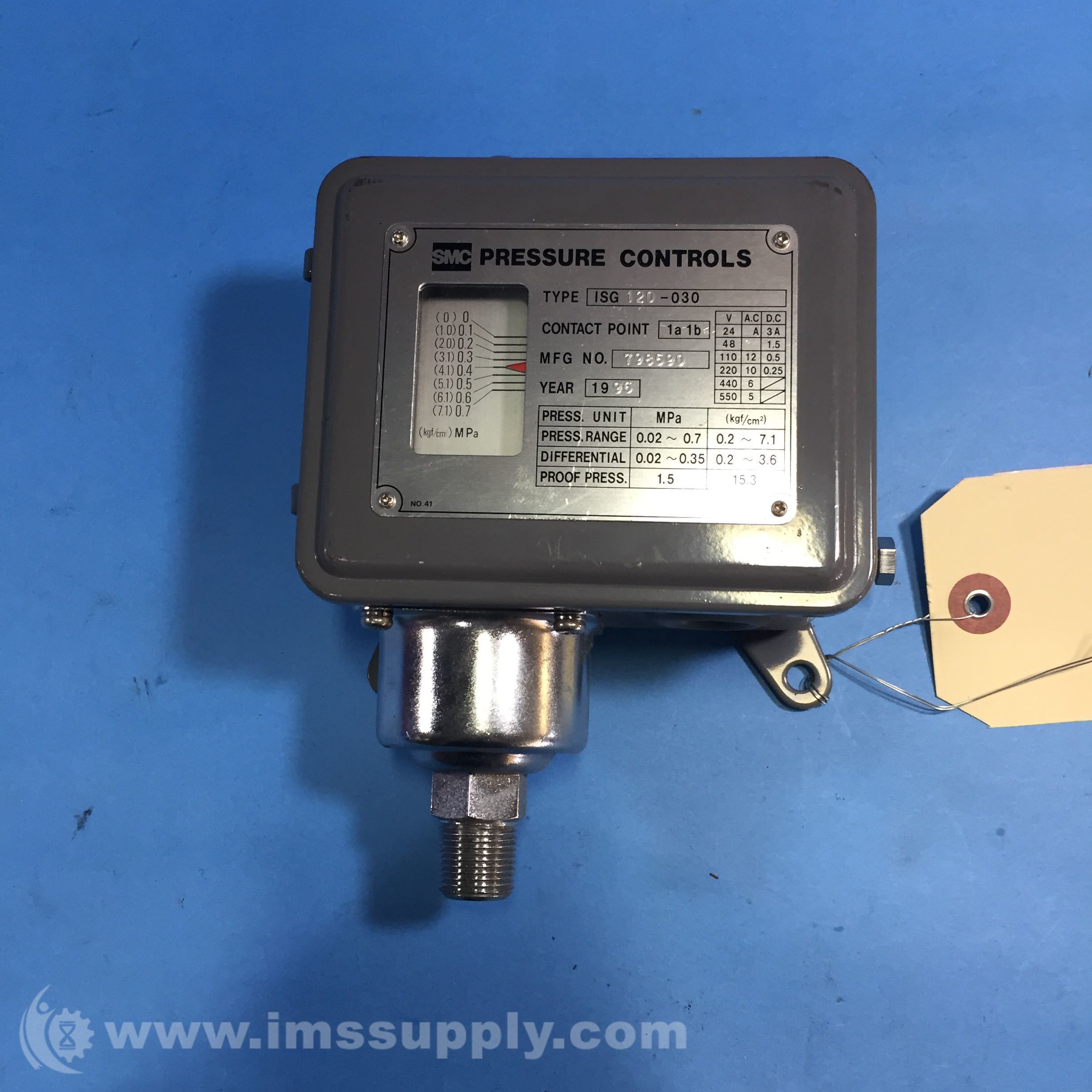 SMC ISG120-030 ISG Pressure Switch - IMS Supply