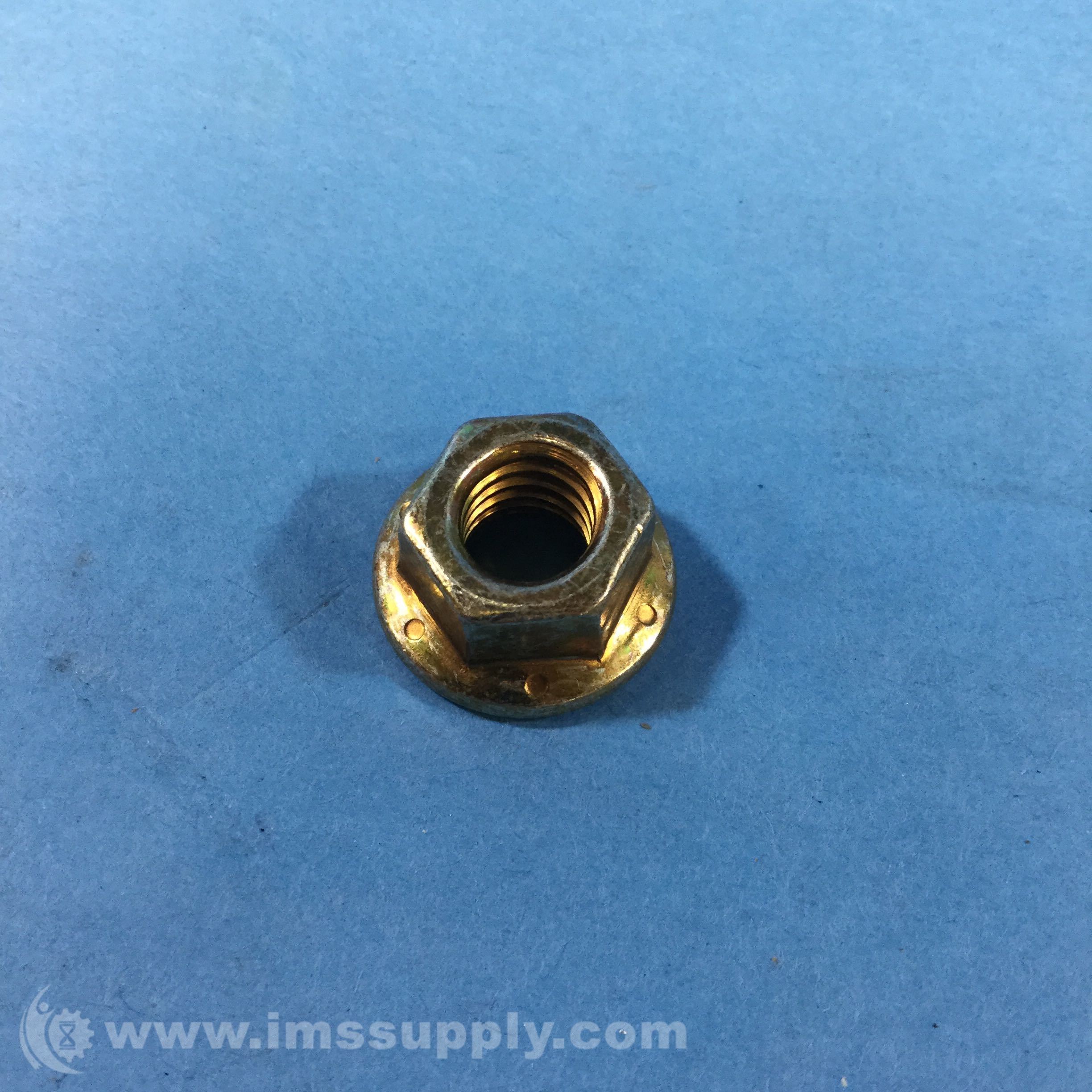 3/8-16 HX UNITORQUE FLG NUT YEL. GR G Hex Flang Nut - IMS Supply