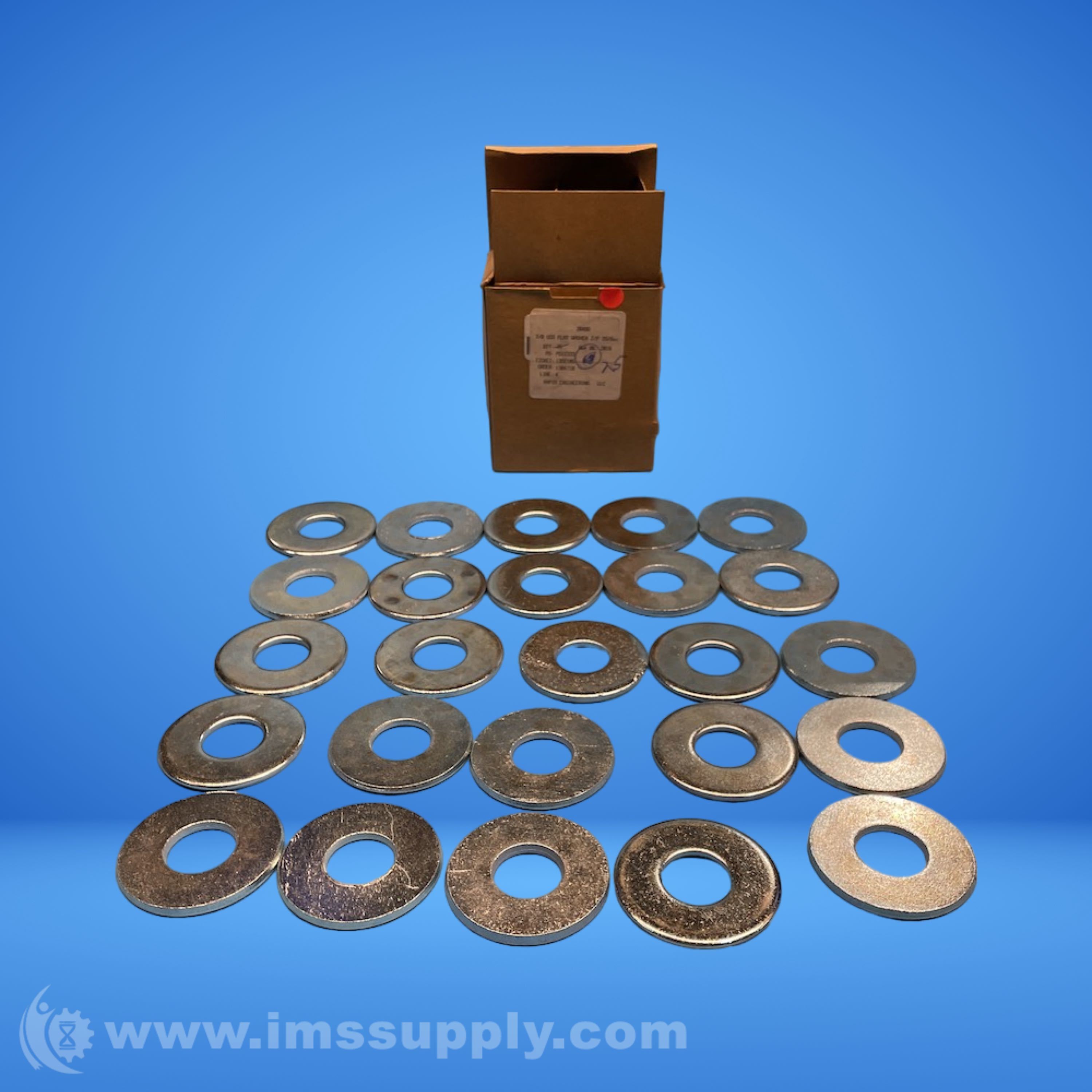 Great Lakes Fasteners 20486 Box of 25 7/8 USS Flat Washers - IMS Supply
