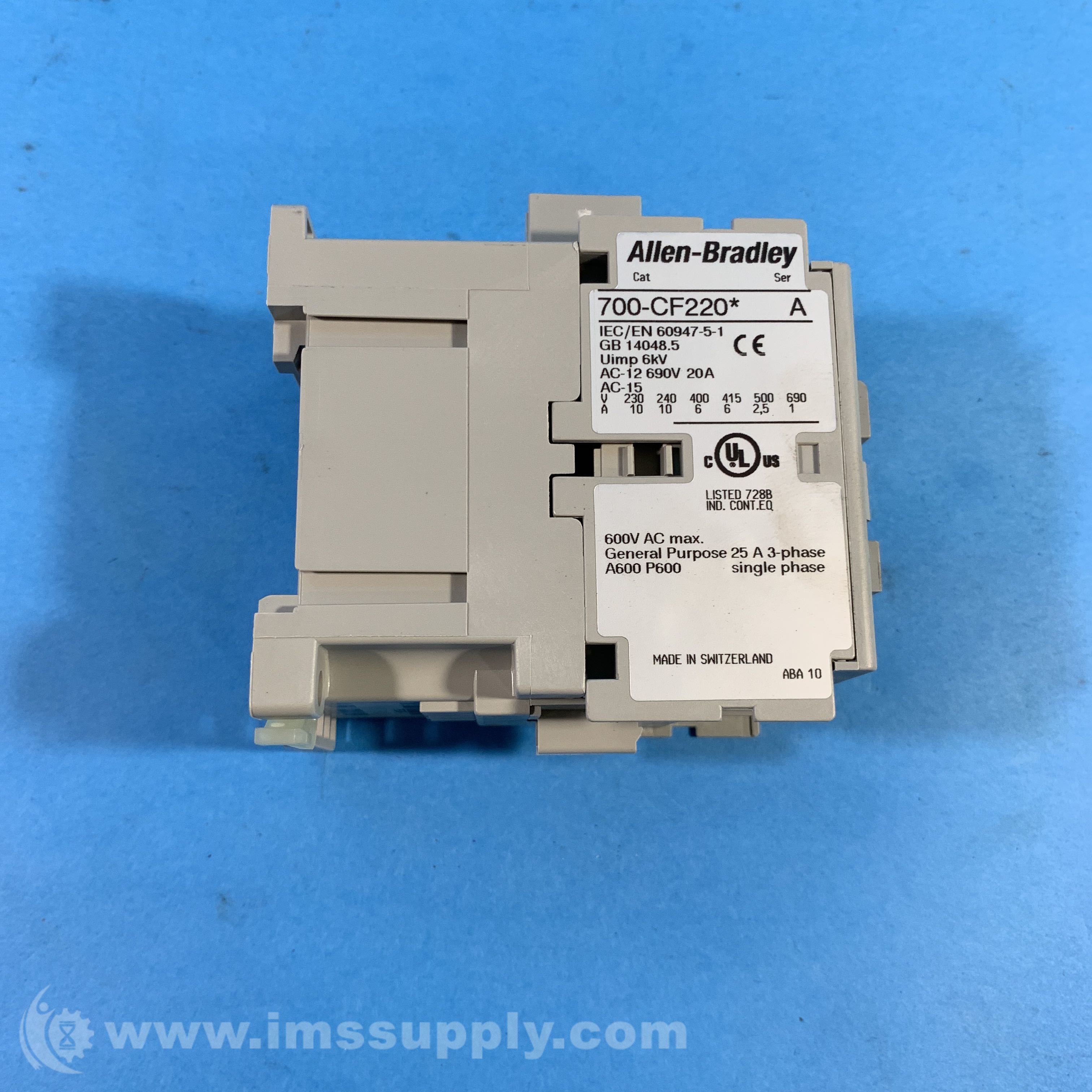 Allen Bradley 700-CF220D MCS-CF Control Relay - IMS Supply