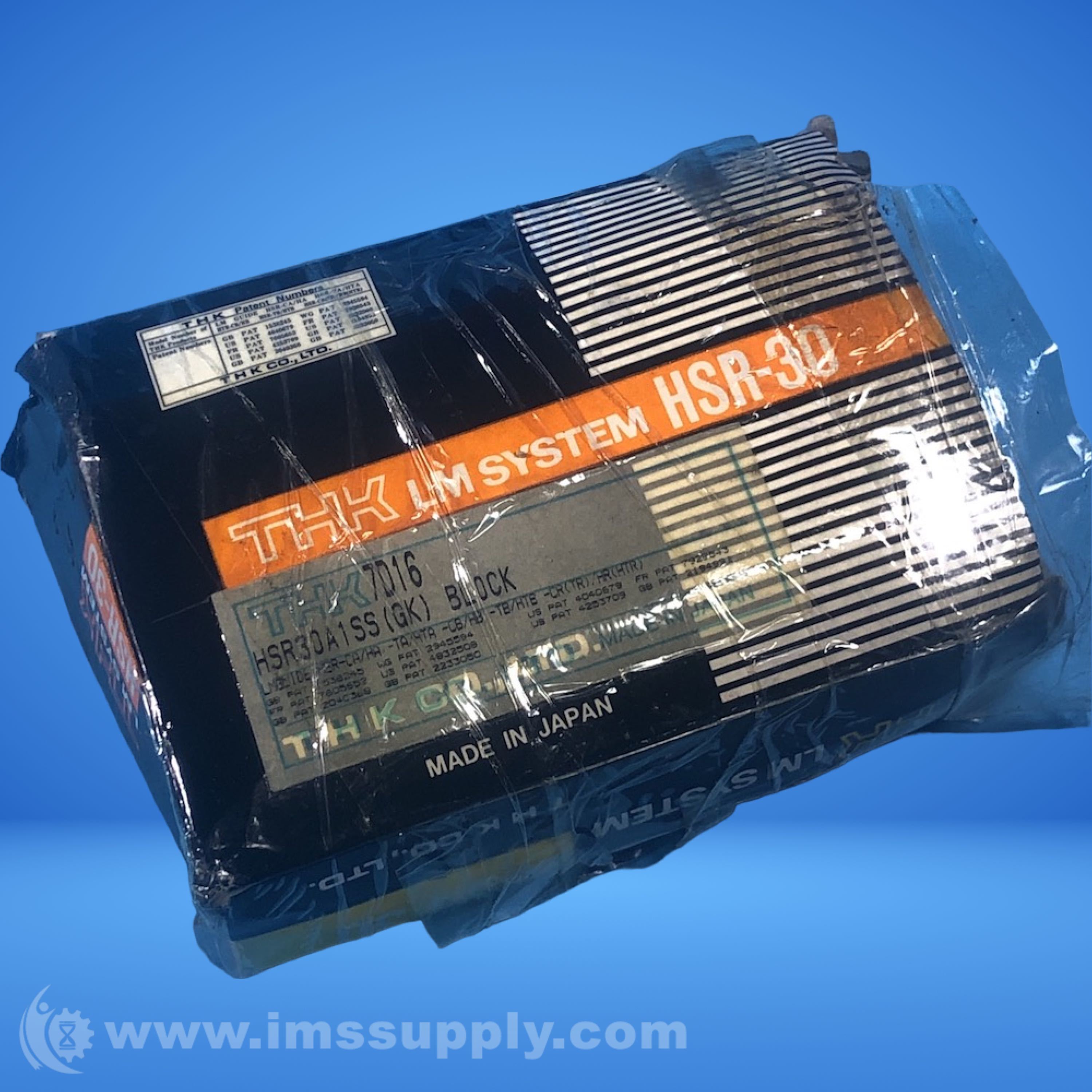 THK HSR30A1SS(GK)-BLOCK HSR-30 Guide Block - IMS Supply