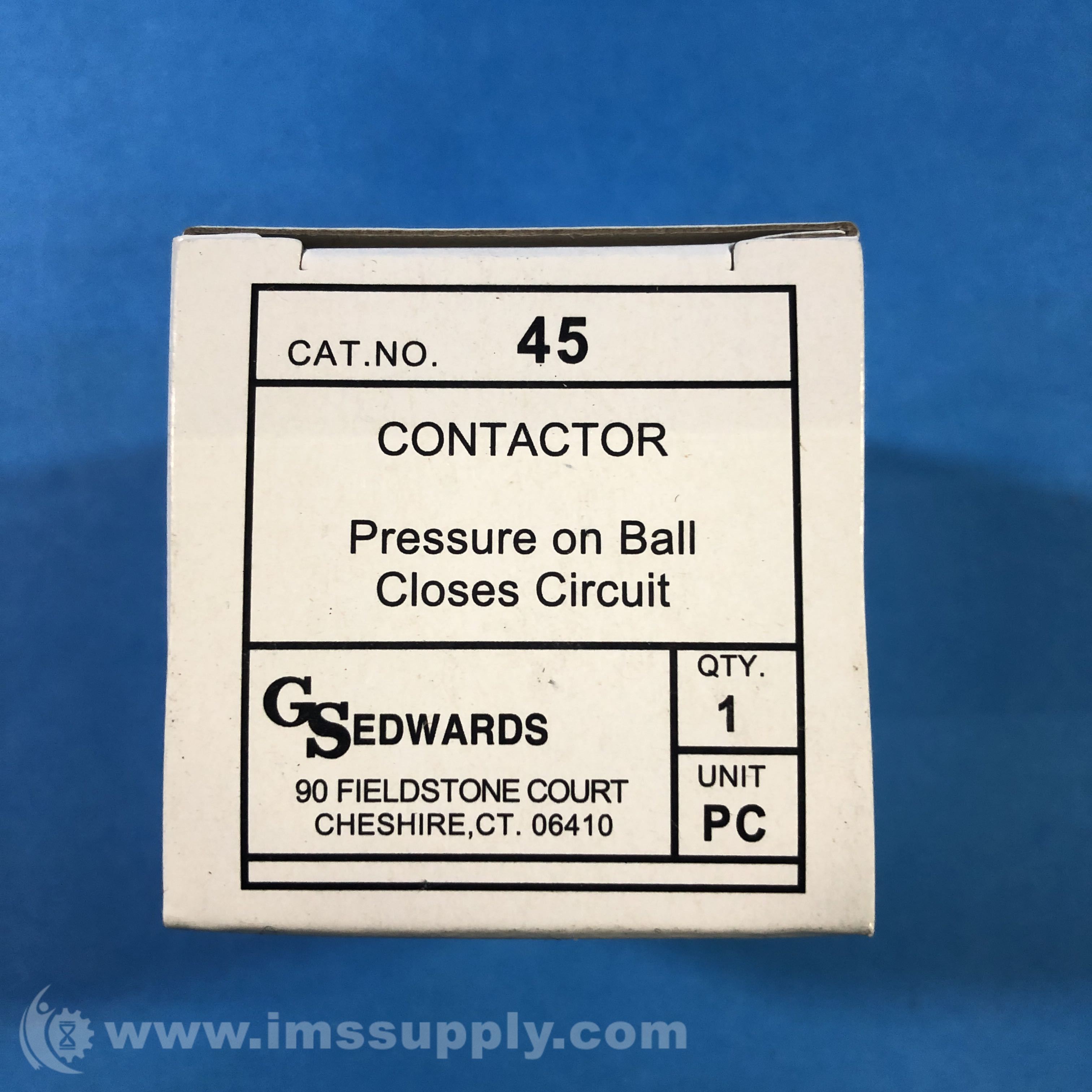 Gs Edwards 45 Rolling Ball Contactors - IMS Supply