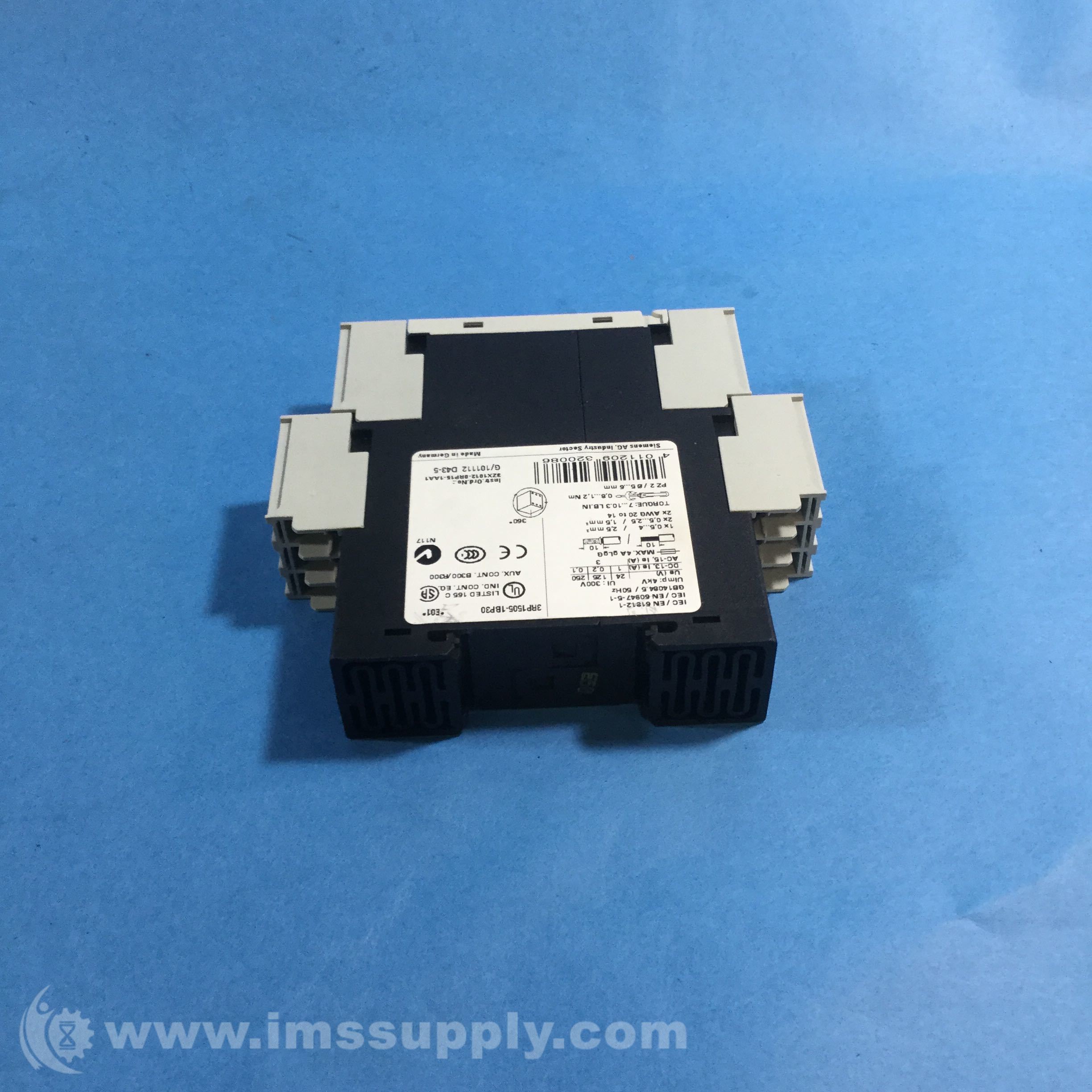 Siemens 3RP1505-1BP30 Time Delay Relay, Multi Function - IMS Supply