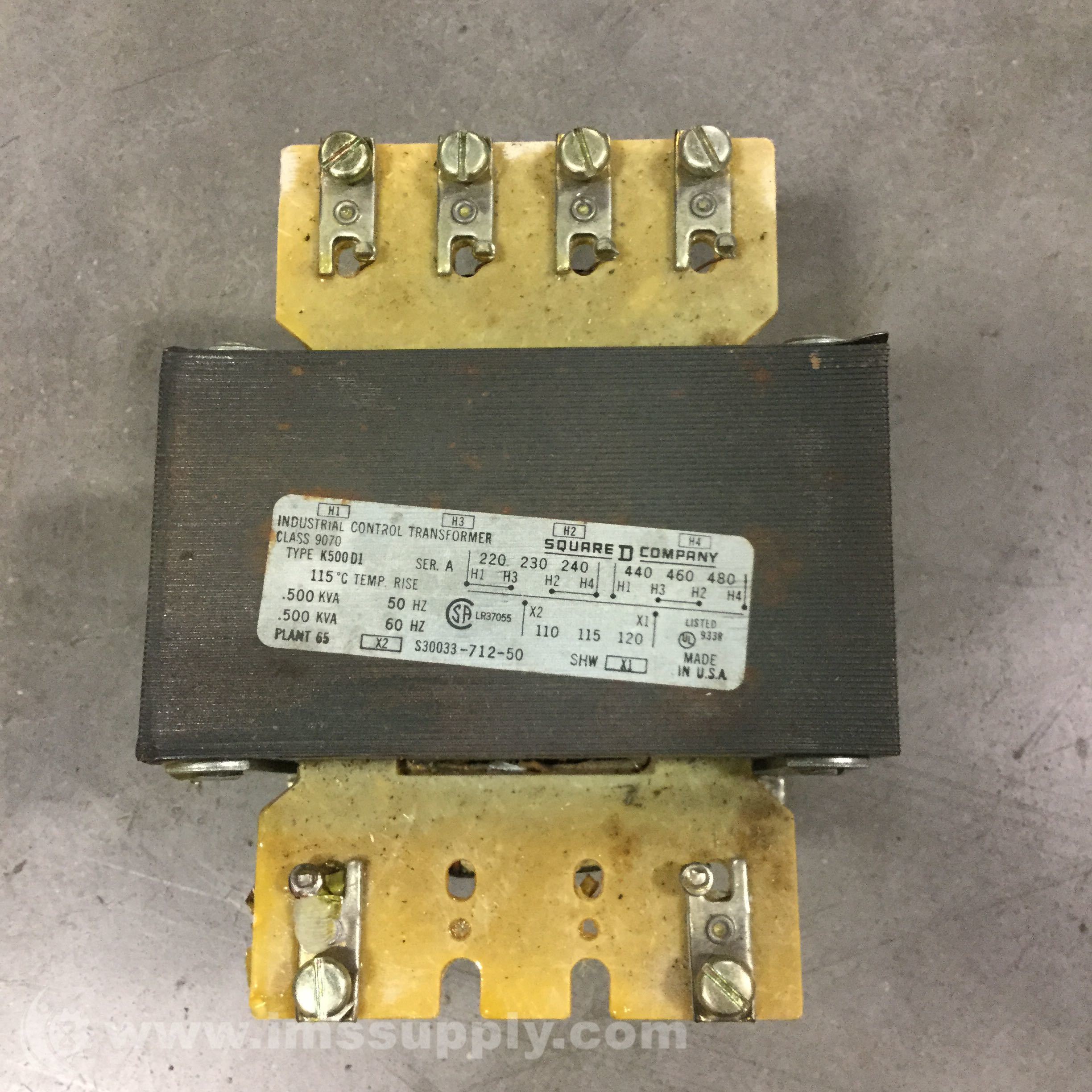 Square D 9070-K500D1 Industrial Control Transformer - IMS Supply