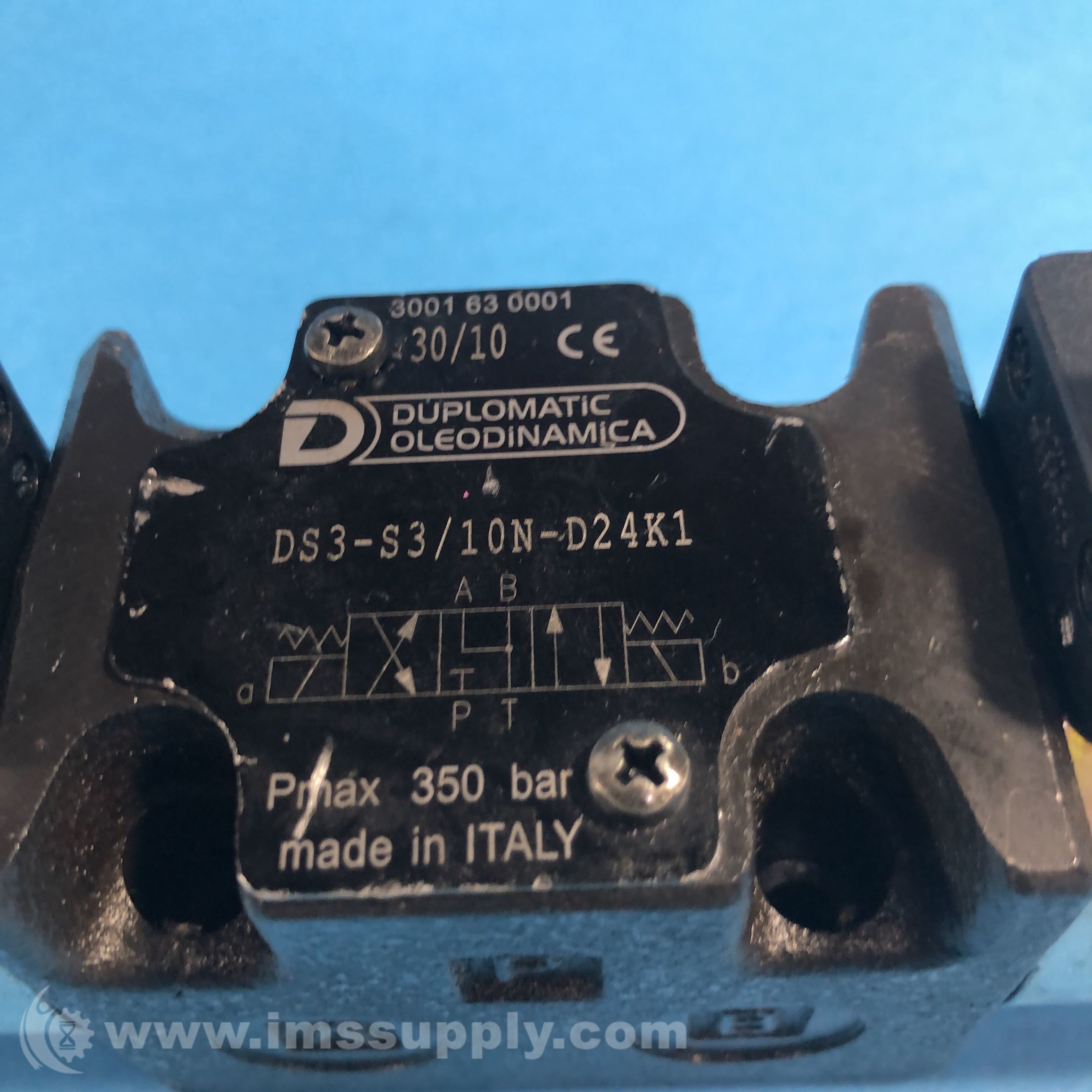 Duplomatic DS3-S3/10N-D24K1 Solenoid Valve Double Coil - IMS Supply