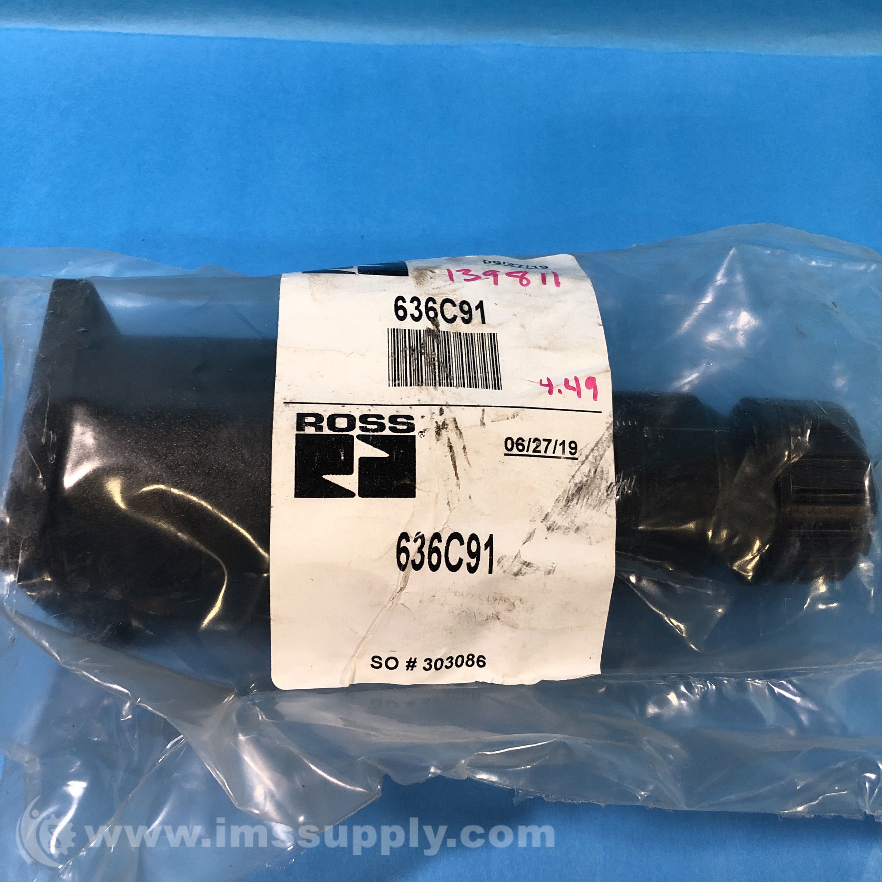 Ross 636C91 Pneumatic Regulator Valve Housing - IMS Supply