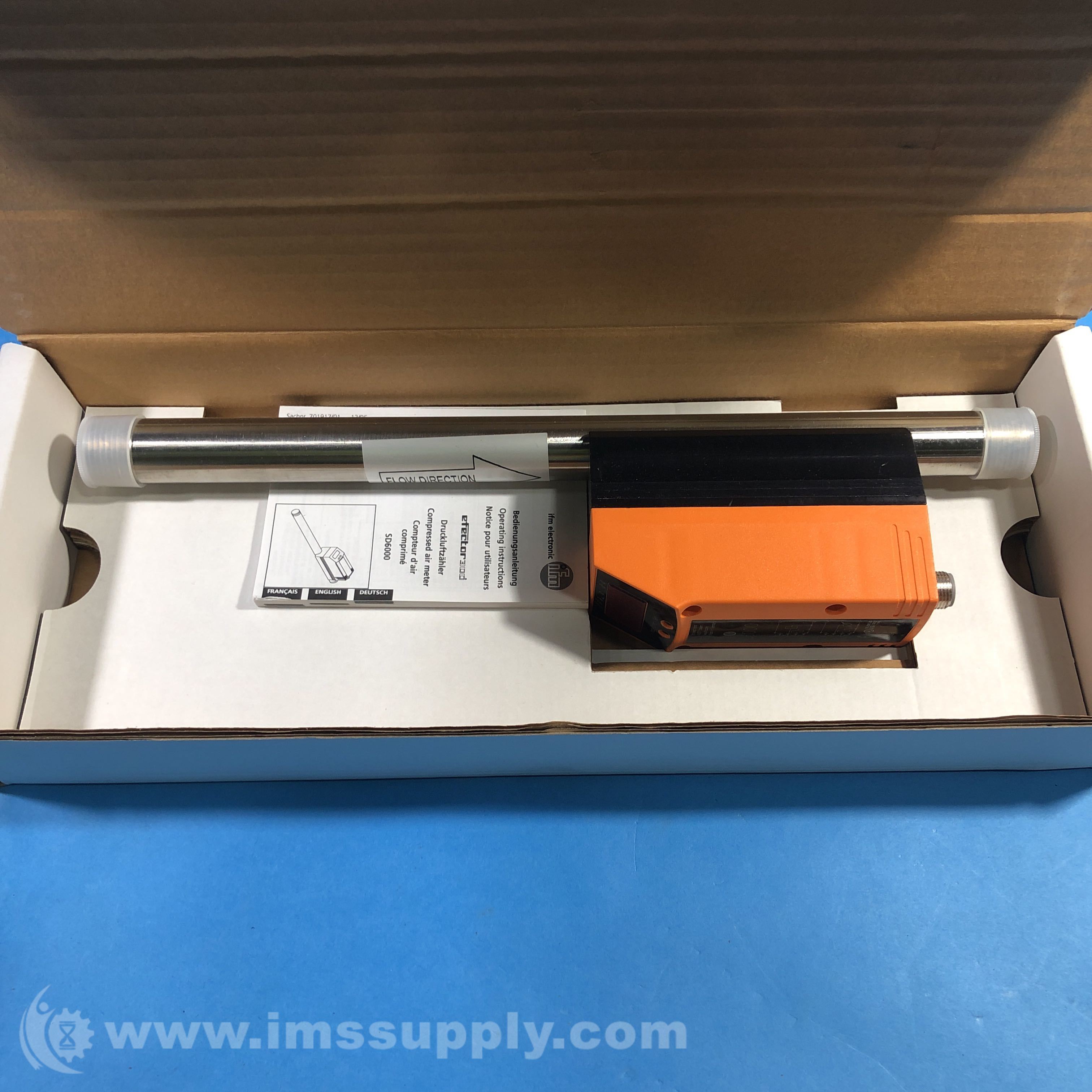 IFM SD6000 Compressed Air Meter - IMS Supply