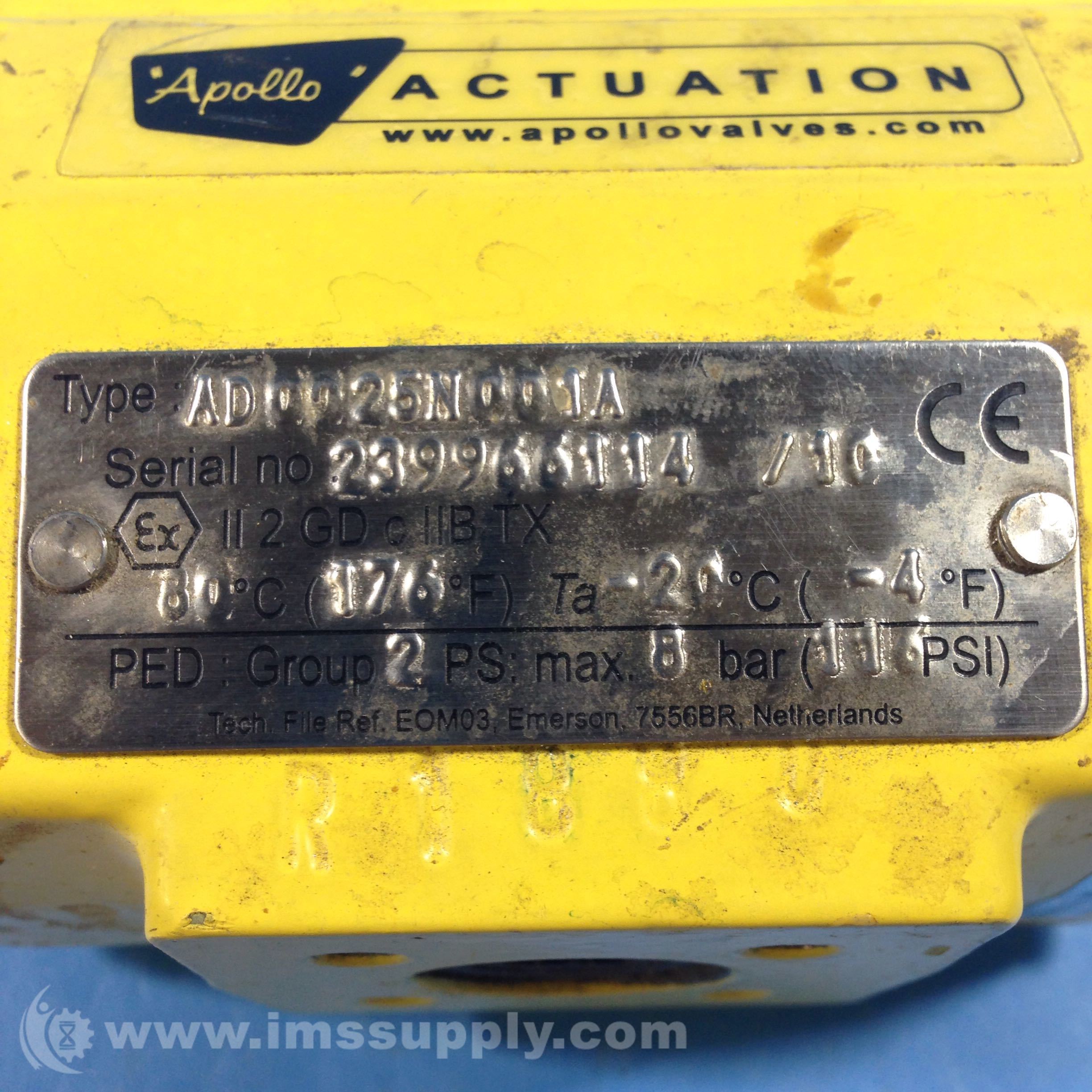 Apollo AD0025N001A Pneumatic Actuator - IMS Supply