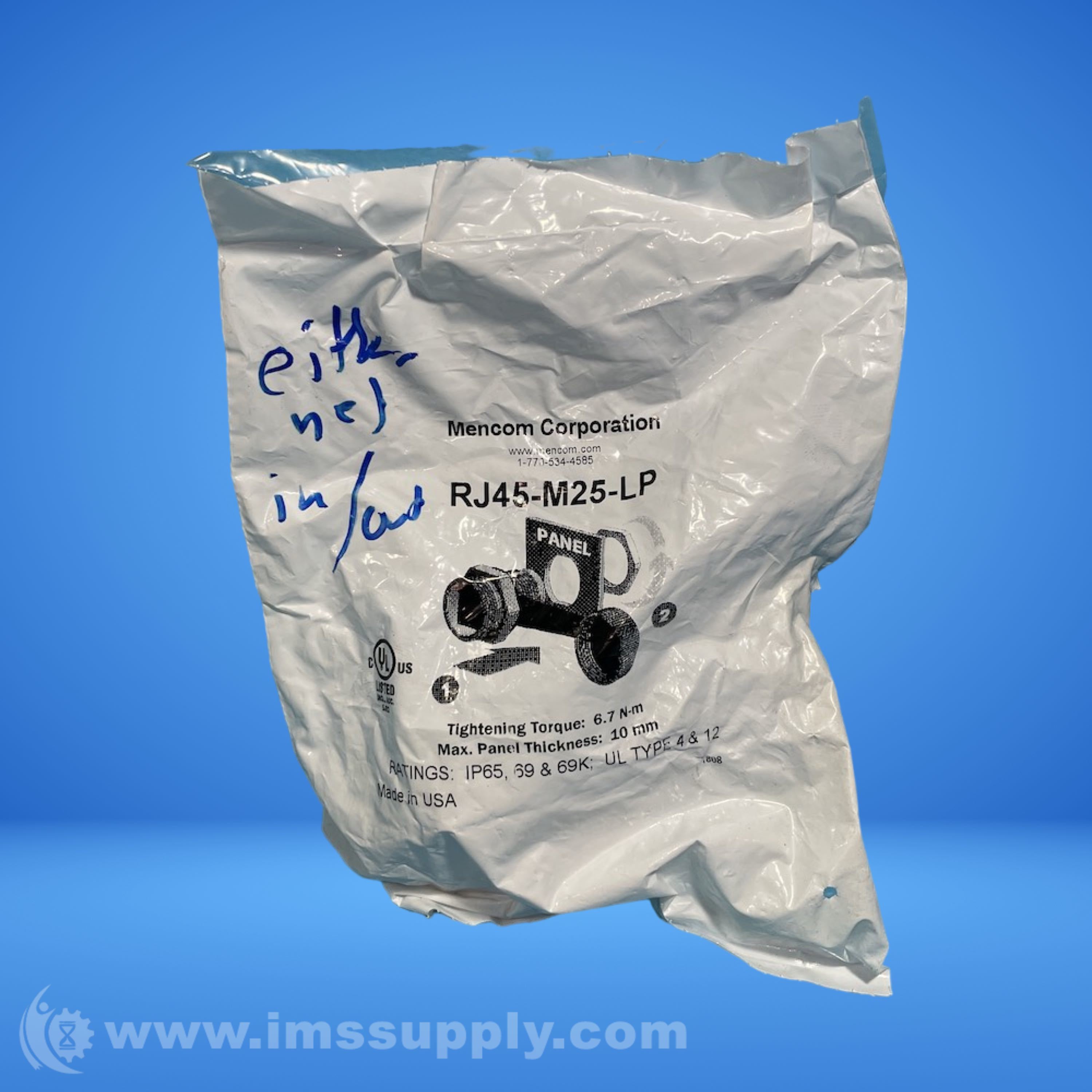 Mencom RJ45-M25-LP - IMS Supply