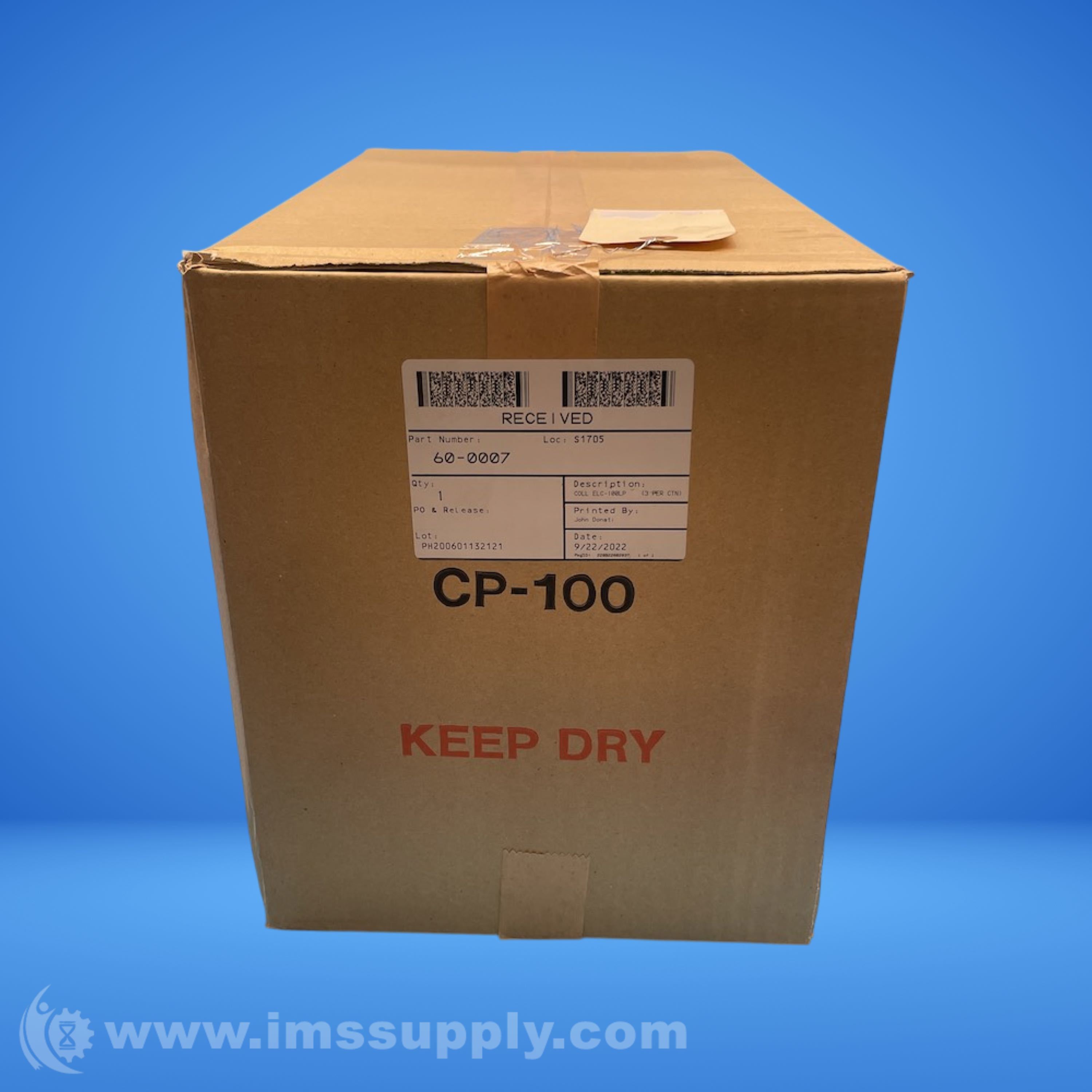 Kleentek 60-0007 ELC-100LP Type-100 Collector Filter - IMS Supply