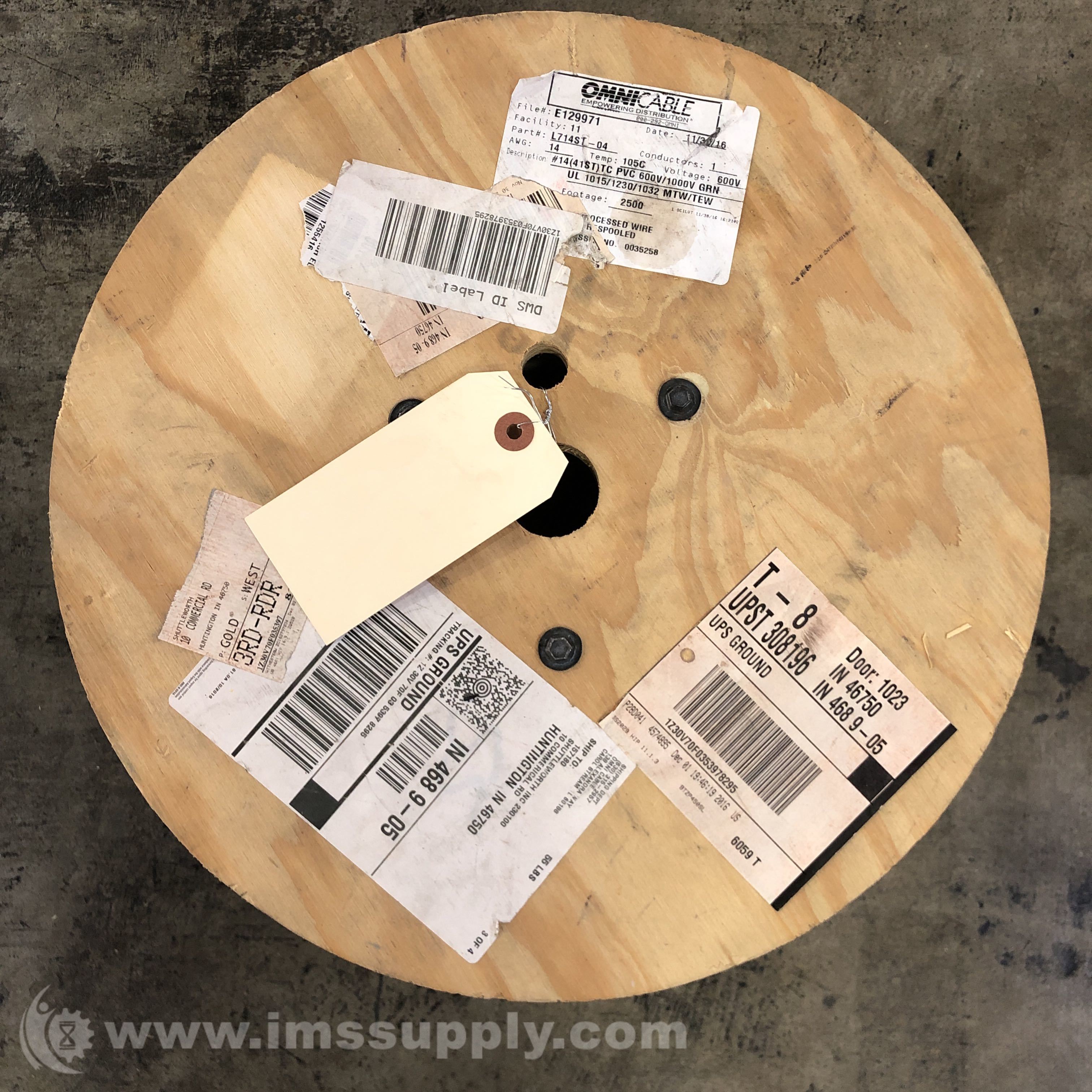 Omni Cable L714ST-04 1-Conductor Stranded Copper Hook-Up Wire - IMS Supply