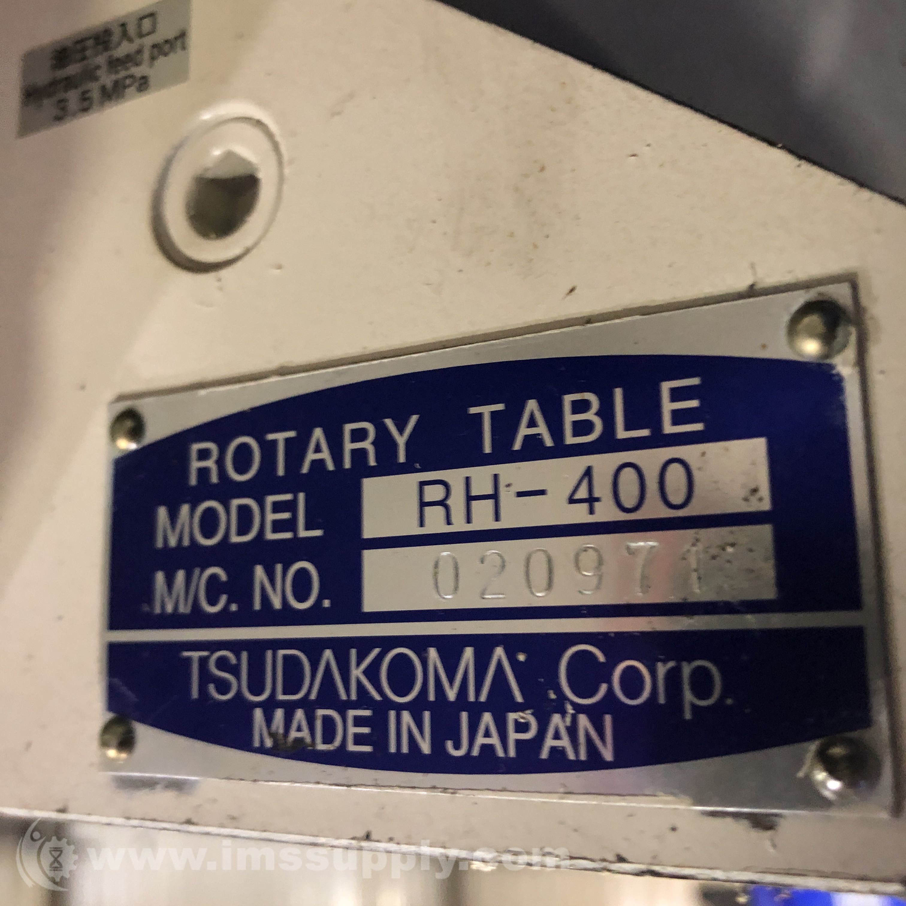 Tsudakoma Corp RH-400 - IMS Supply