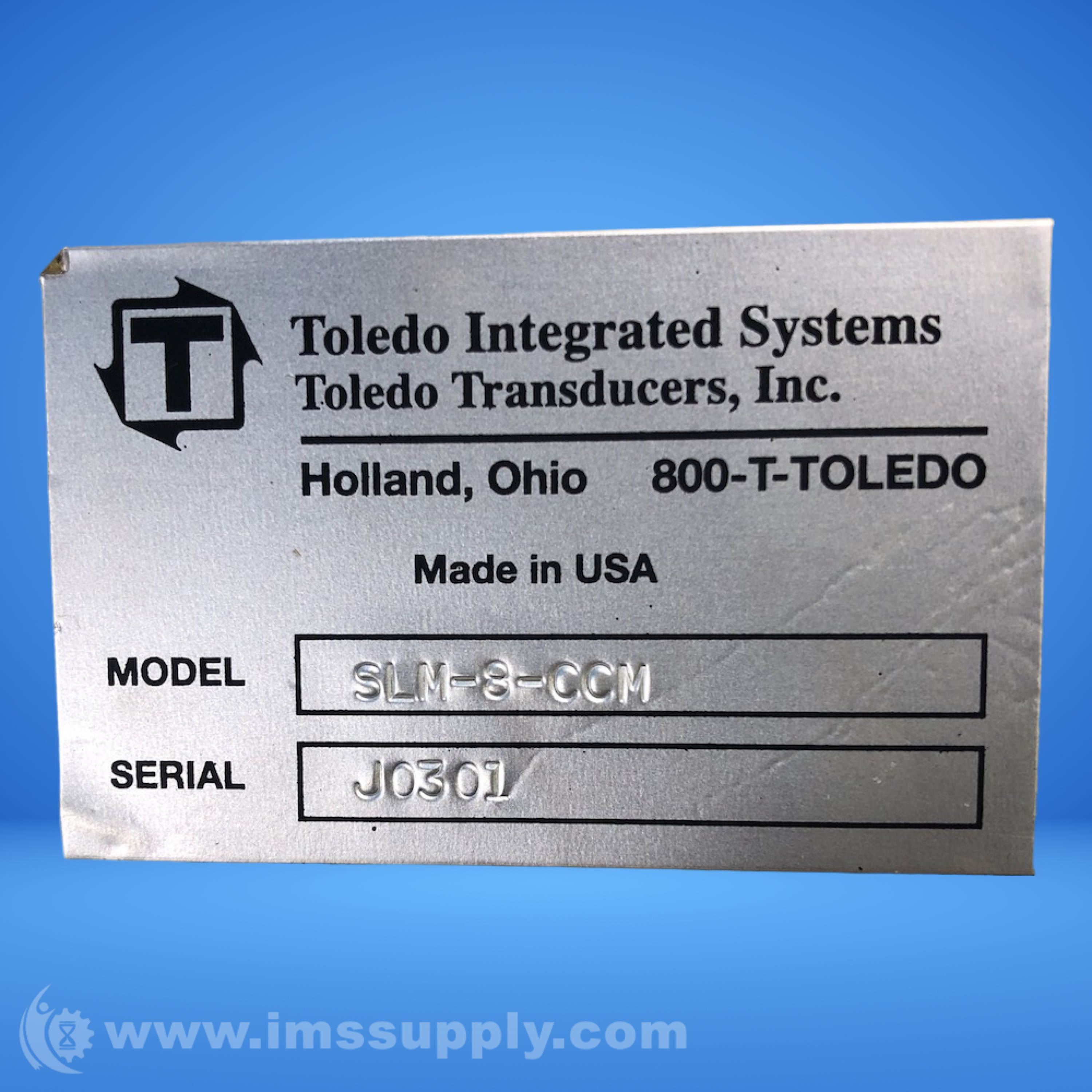 Toledo Transducers SLM-8-CCM - IMS Supply