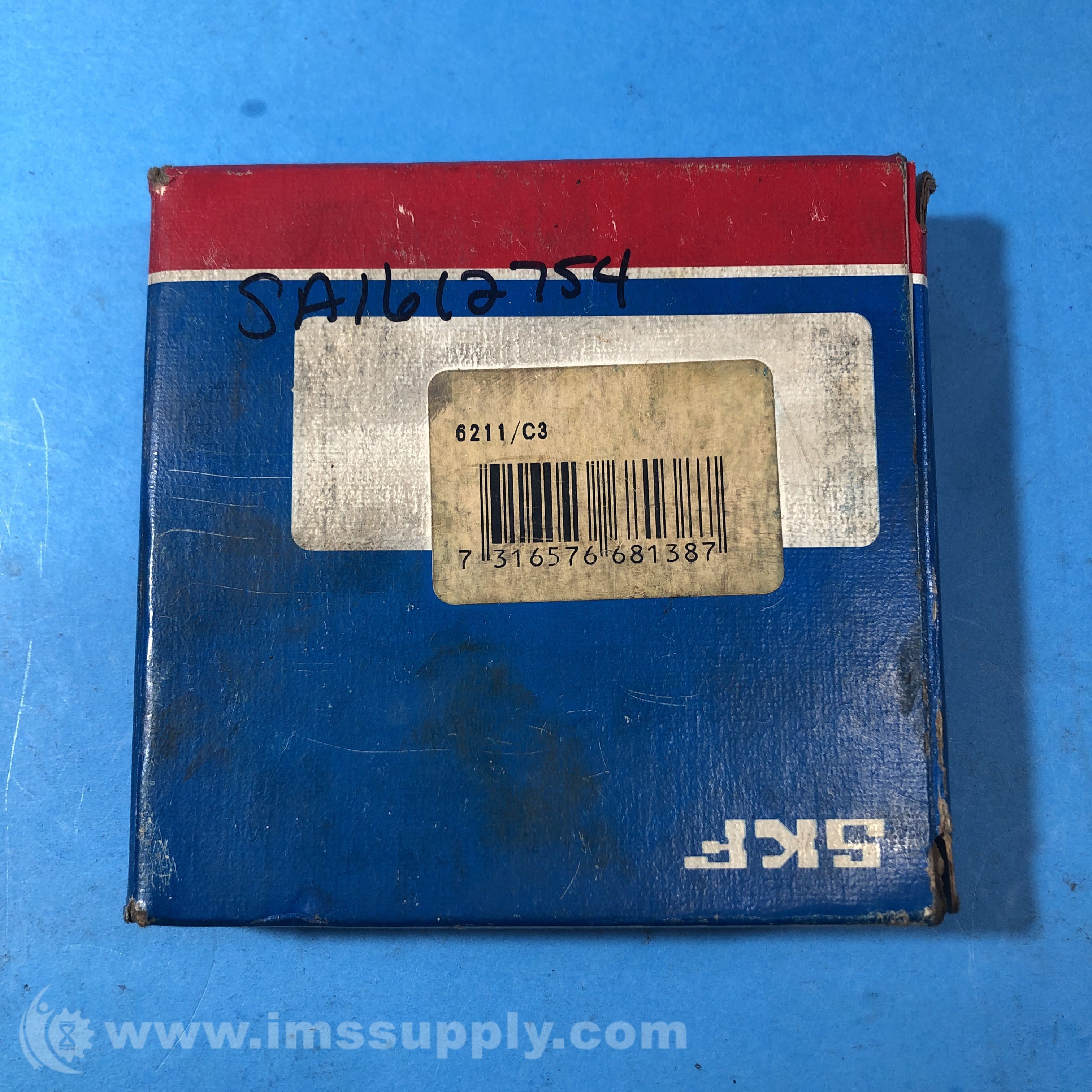 SKF 6211/C3 Ball Bearing 55mm x 200mm x 21mm - IMS Supply