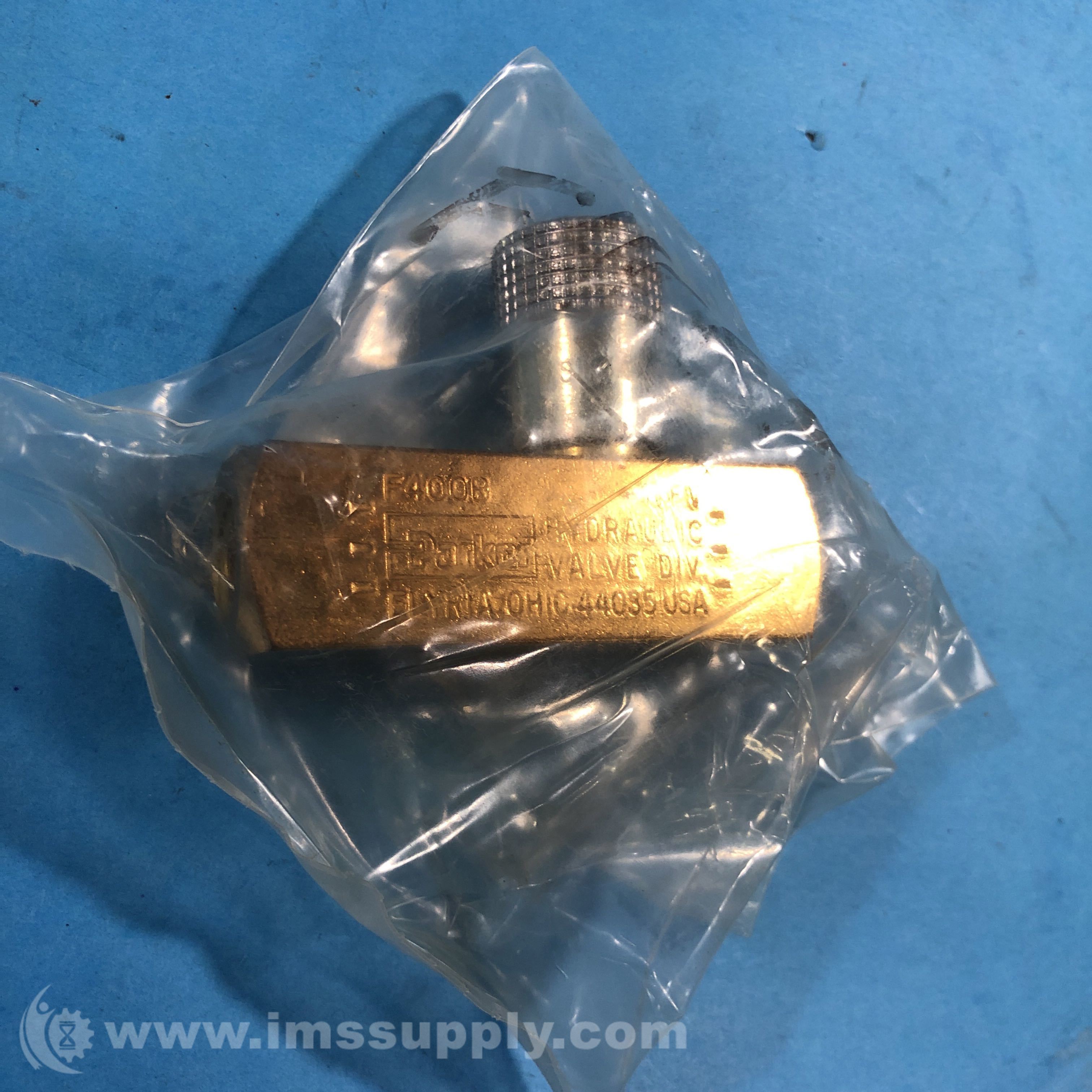 Parker F400B Flow Control Valve Hydraulic 2000psi 5gpm - IMS Supply